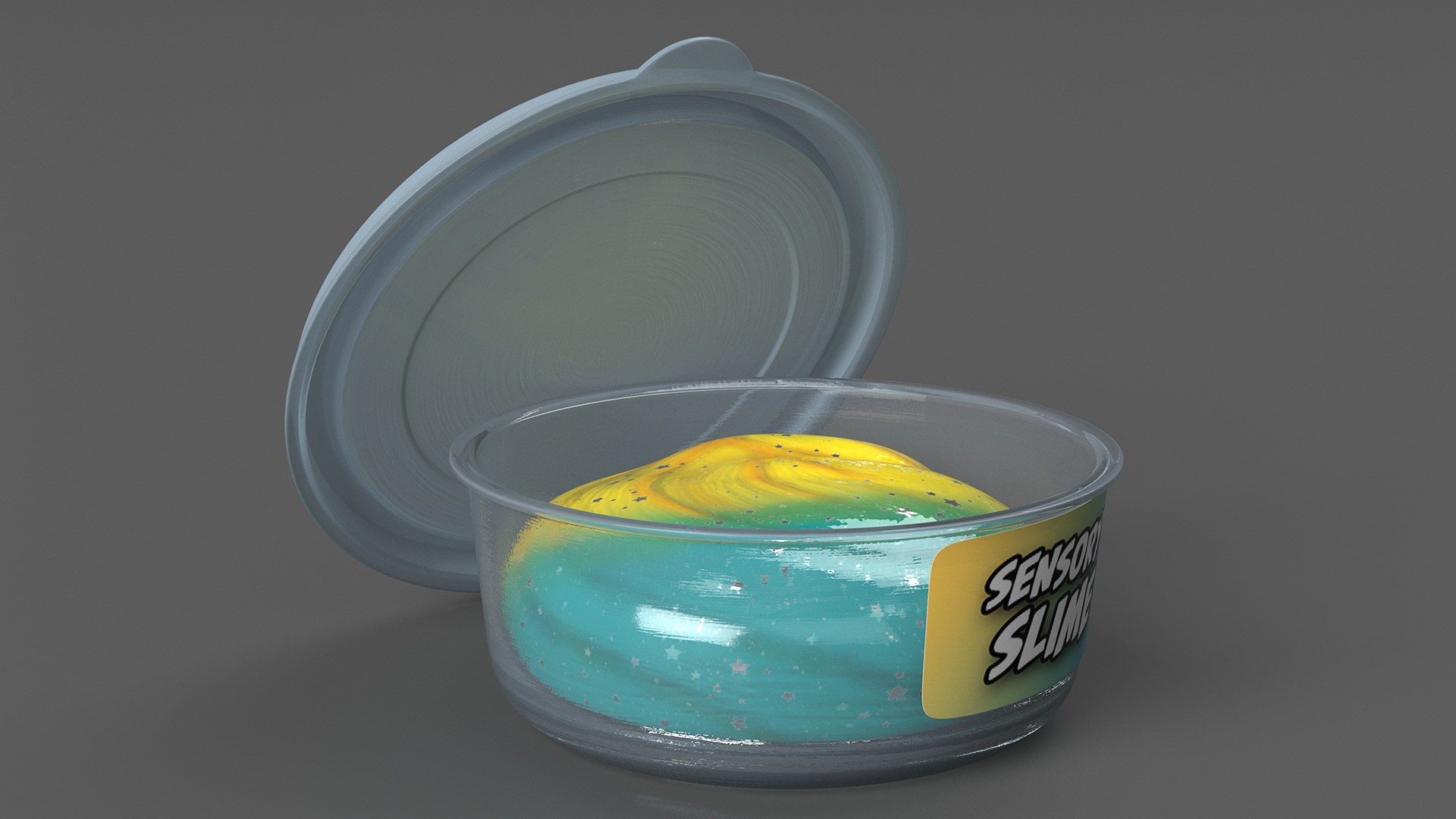 Blue Yellow Pot Toy Slimes 3D Model - TurboSquid 2112970