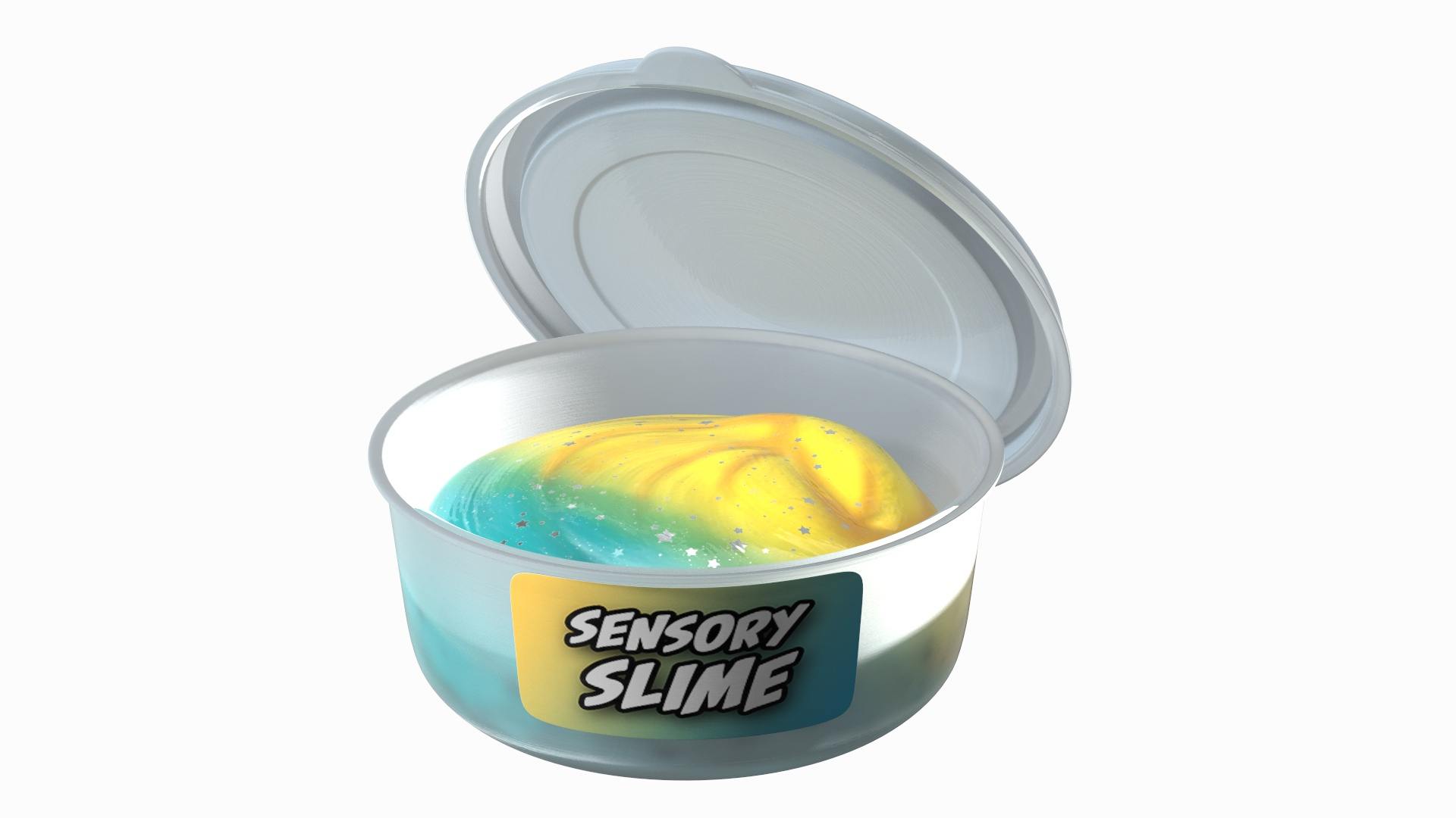 Blue Yellow Pot Toy Slimes 3D Model - TurboSquid 2112970