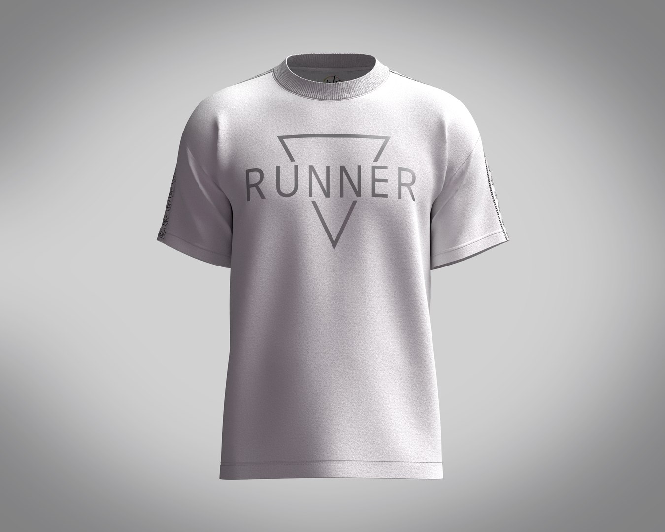 T-Shirt White Runner 3D model - TurboSquid 1939645