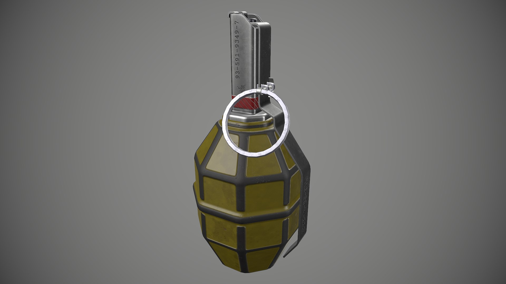3D grenade frag - TurboSquid 1688887