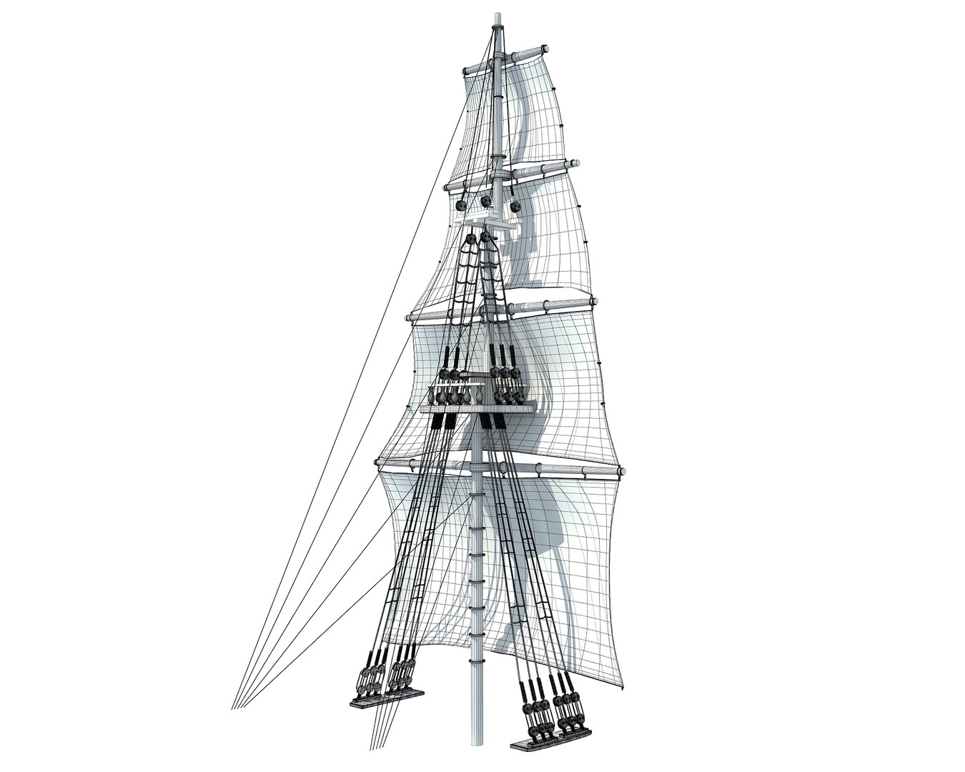Sailing Ship Mast 3D - TurboSquid 1170989