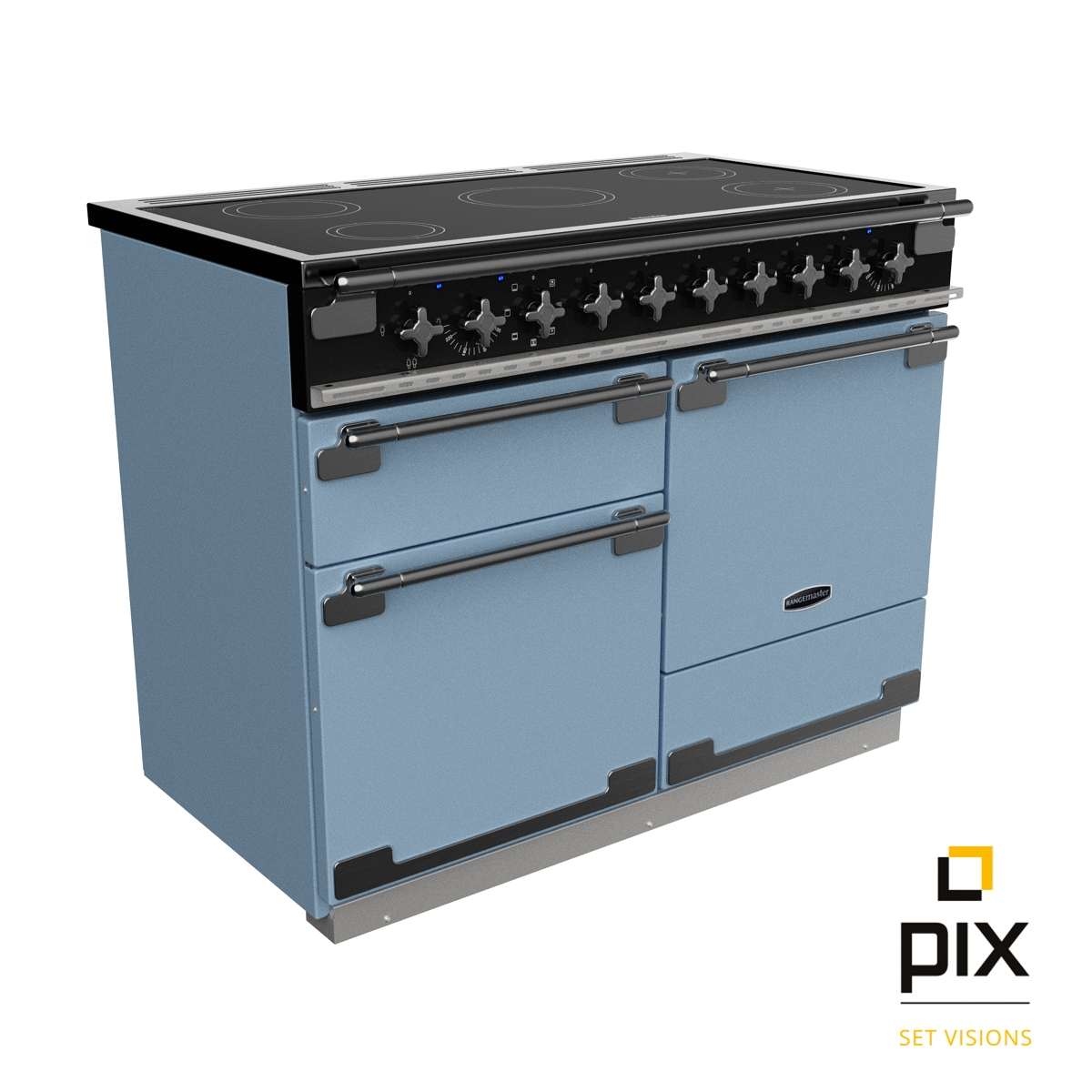 3d model realistic rangemaster elise range