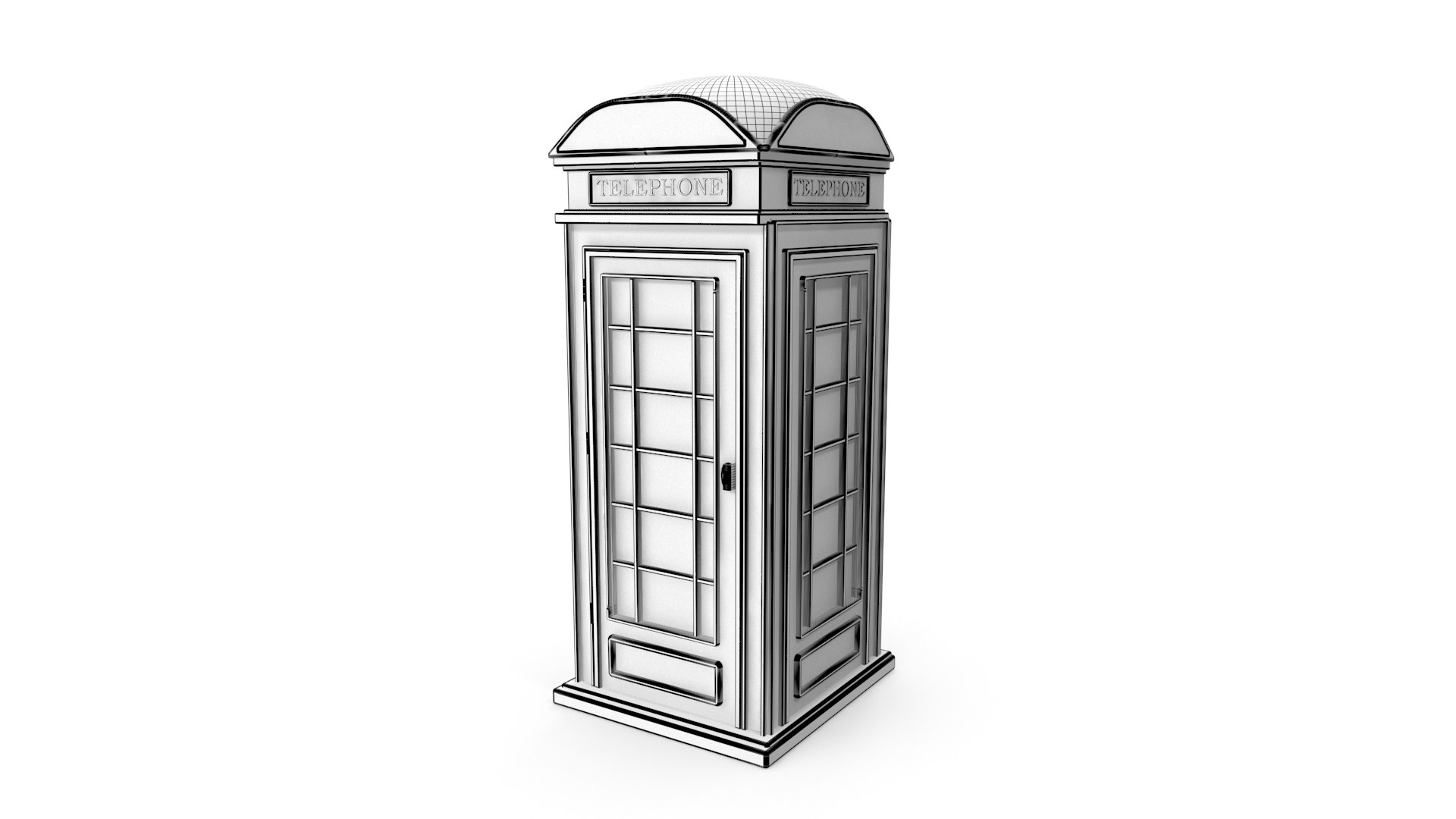 British Phone Booth Model - TurboSquid 1926078