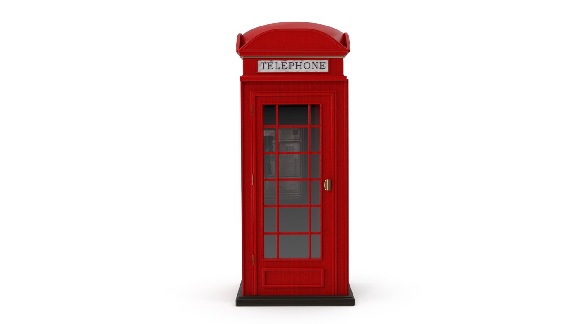 British Phone Booth Model - TurboSquid 1926078