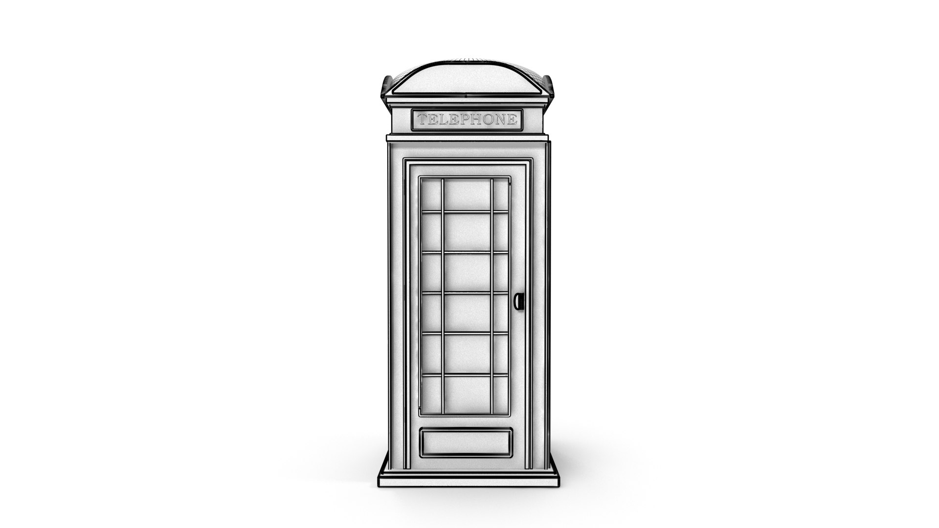 British Phone Booth Model - TurboSquid 1926078