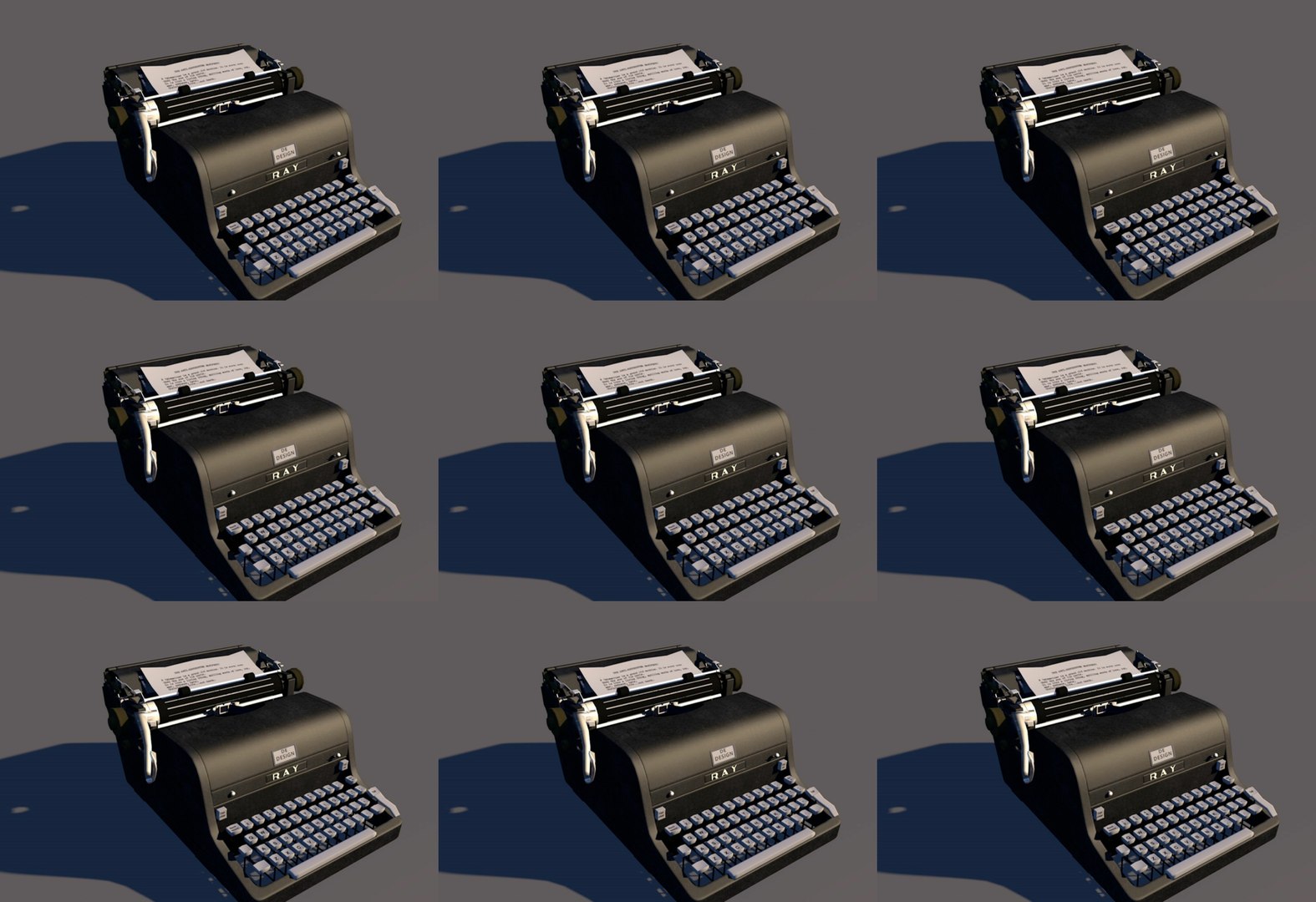 3D Typewriters Vintage Typewriters Antique Typewriters Model ...