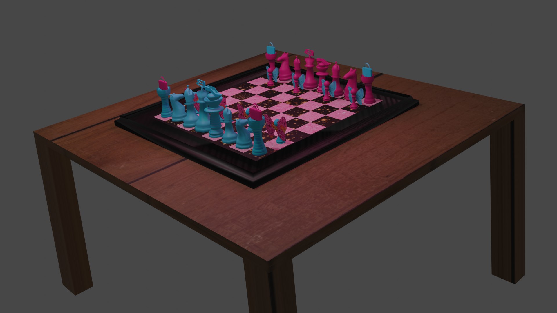Chess Barbie Theme Set 3D Model - TurboSquid 2370776