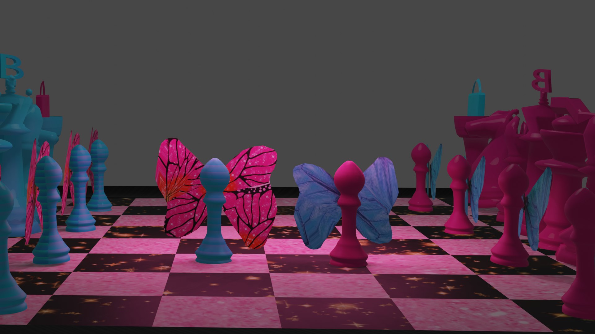 Chess Barbie Theme Set 3D Model - TurboSquid 2370776