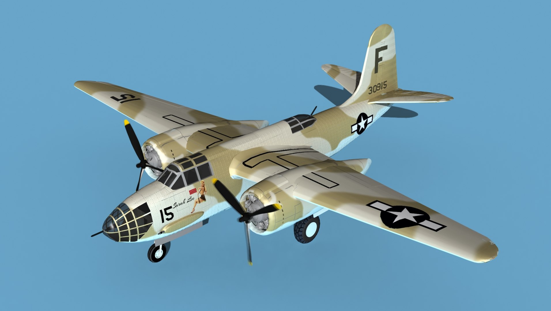 3D Model Douglas A-20A Havoc V05 - TurboSquid 1917664