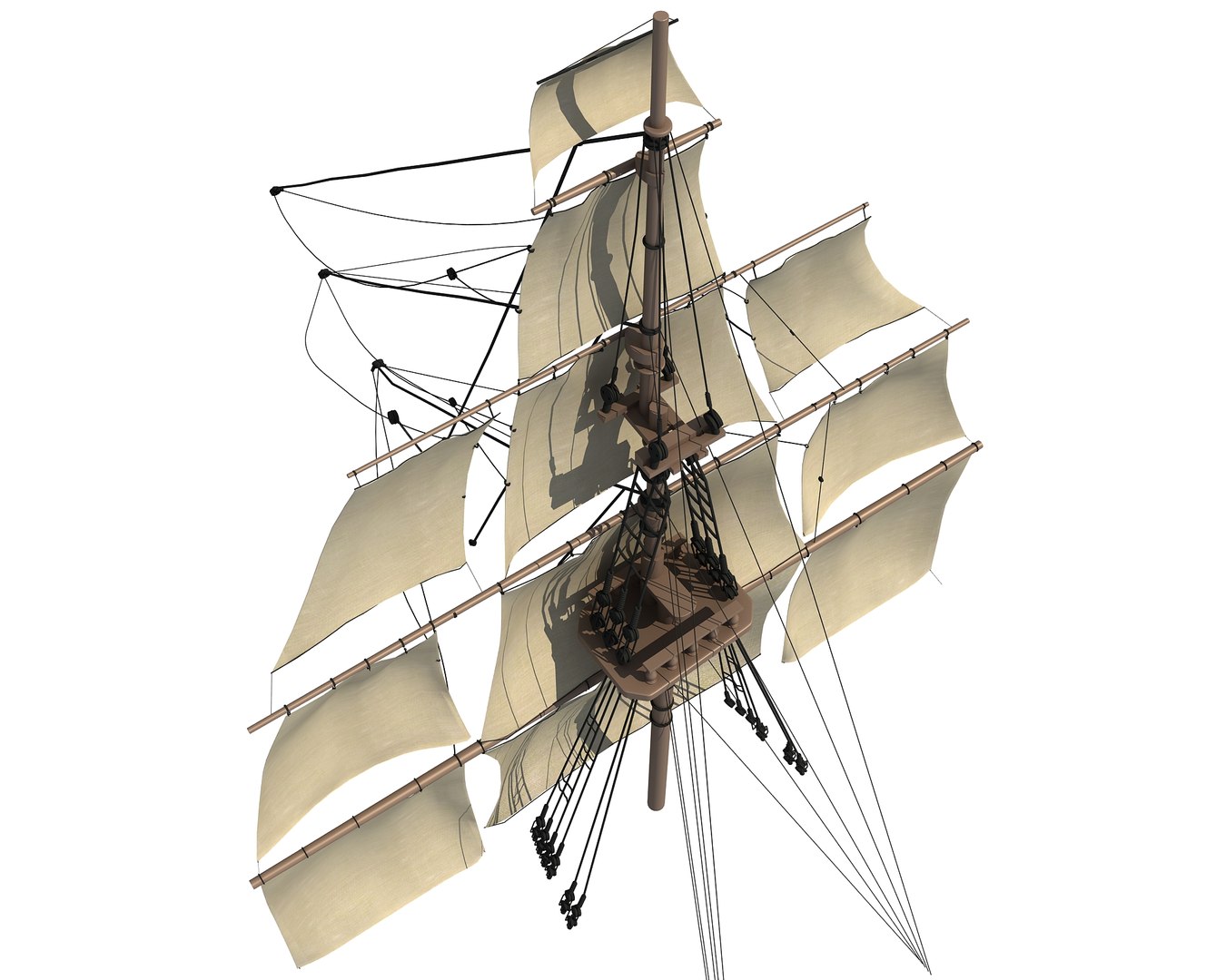 Sailing Ship Mast 3D Model - TurboSquid 1170988