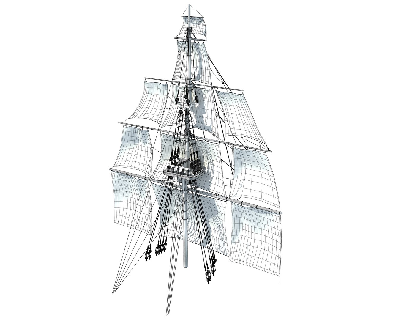 Sailing Ship Mast 3D Model - TurboSquid 1170988