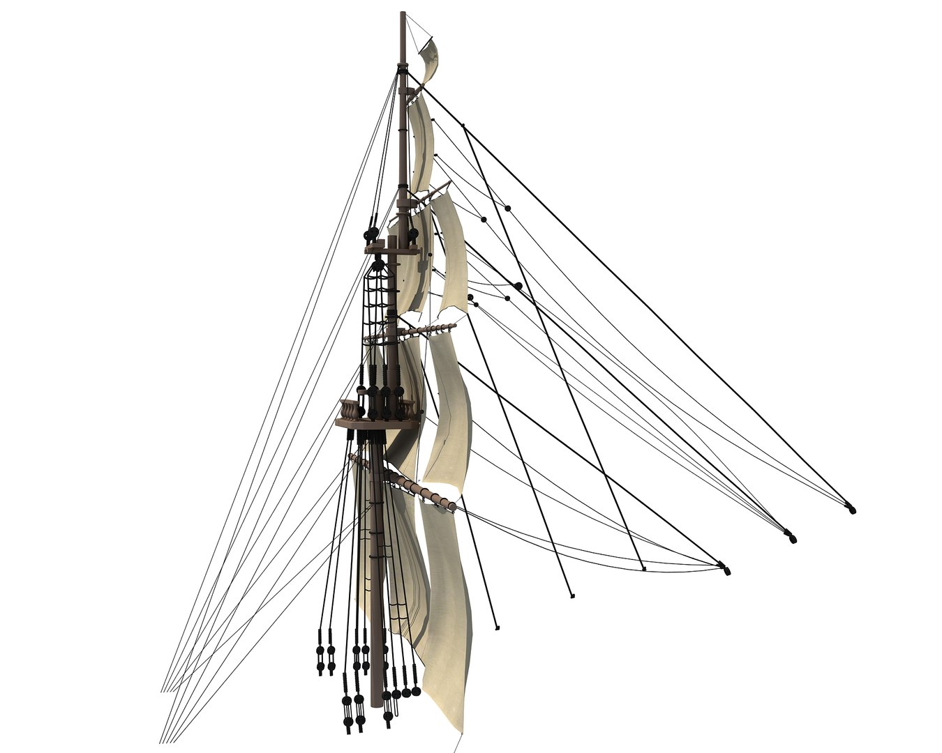Sailing Ship Mast 3D Model - TurboSquid 1170988