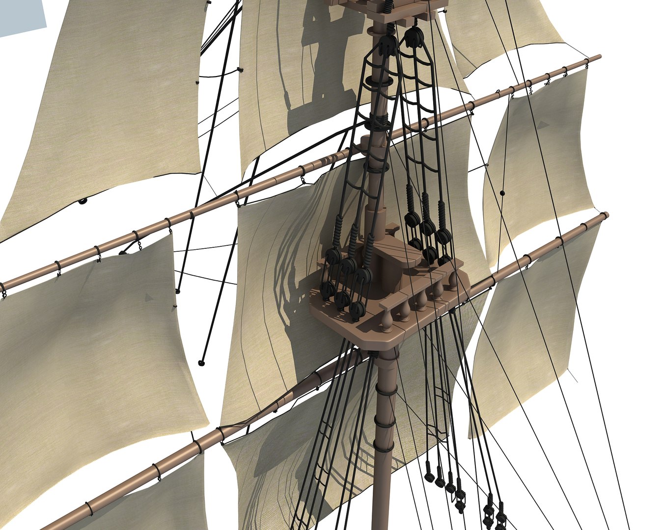 Sailing Ship Mast 3D Model - TurboSquid 1170988