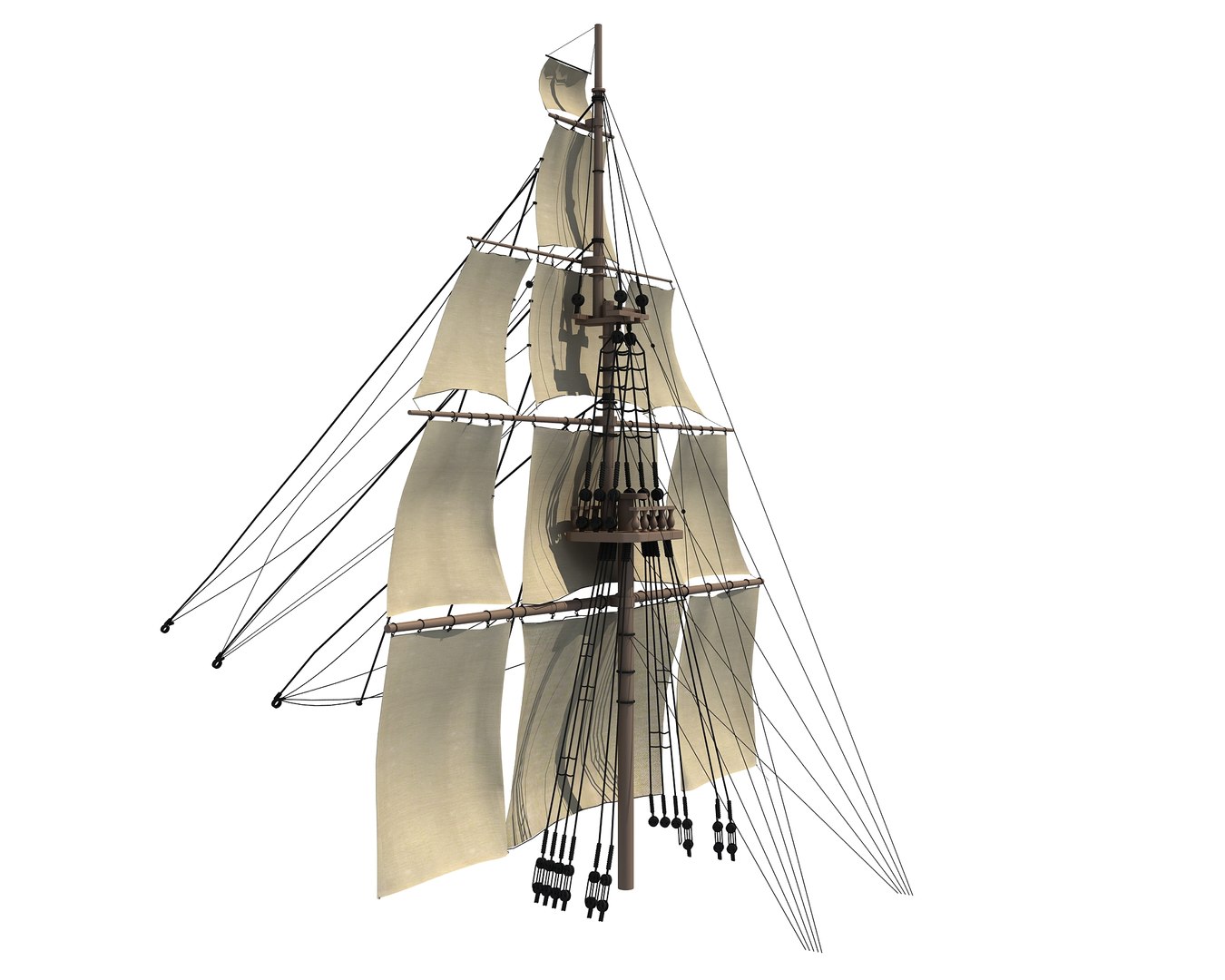 Sailing Ship Mast 3D Model - TurboSquid 1170988