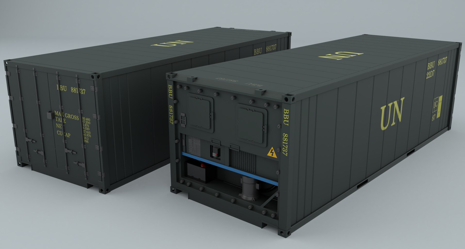 3D Model Iso Refrigerated Container - TurboSquid 1614448