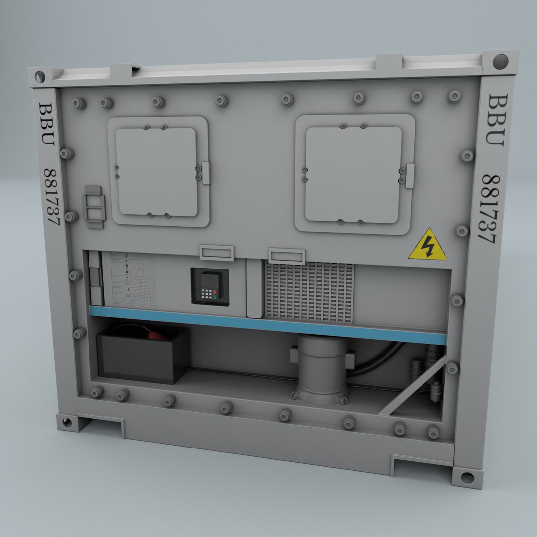 3D Model Iso Refrigerated Container - TurboSquid 1614448