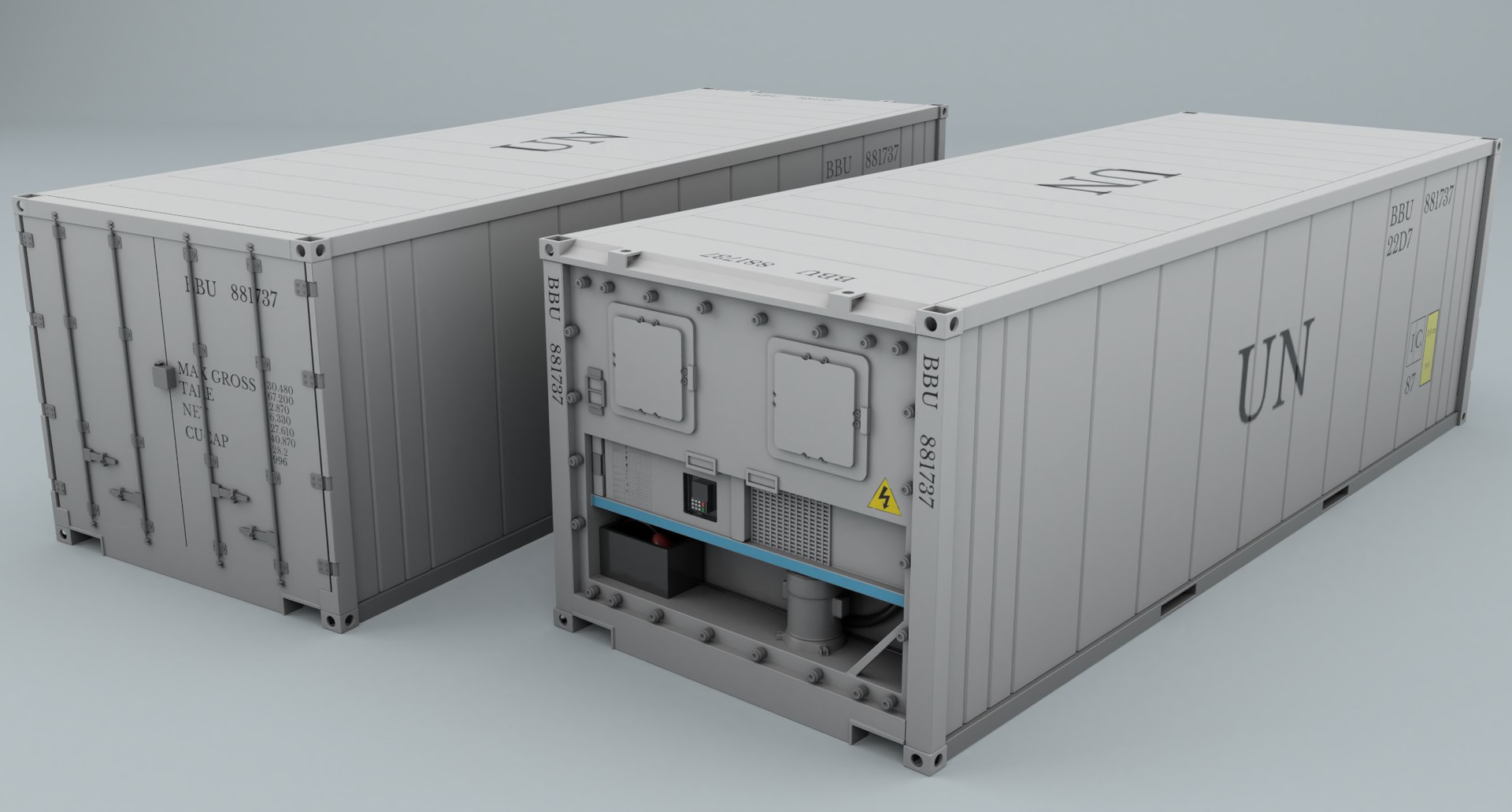 3D Model Iso Refrigerated Container - TurboSquid 1614448
