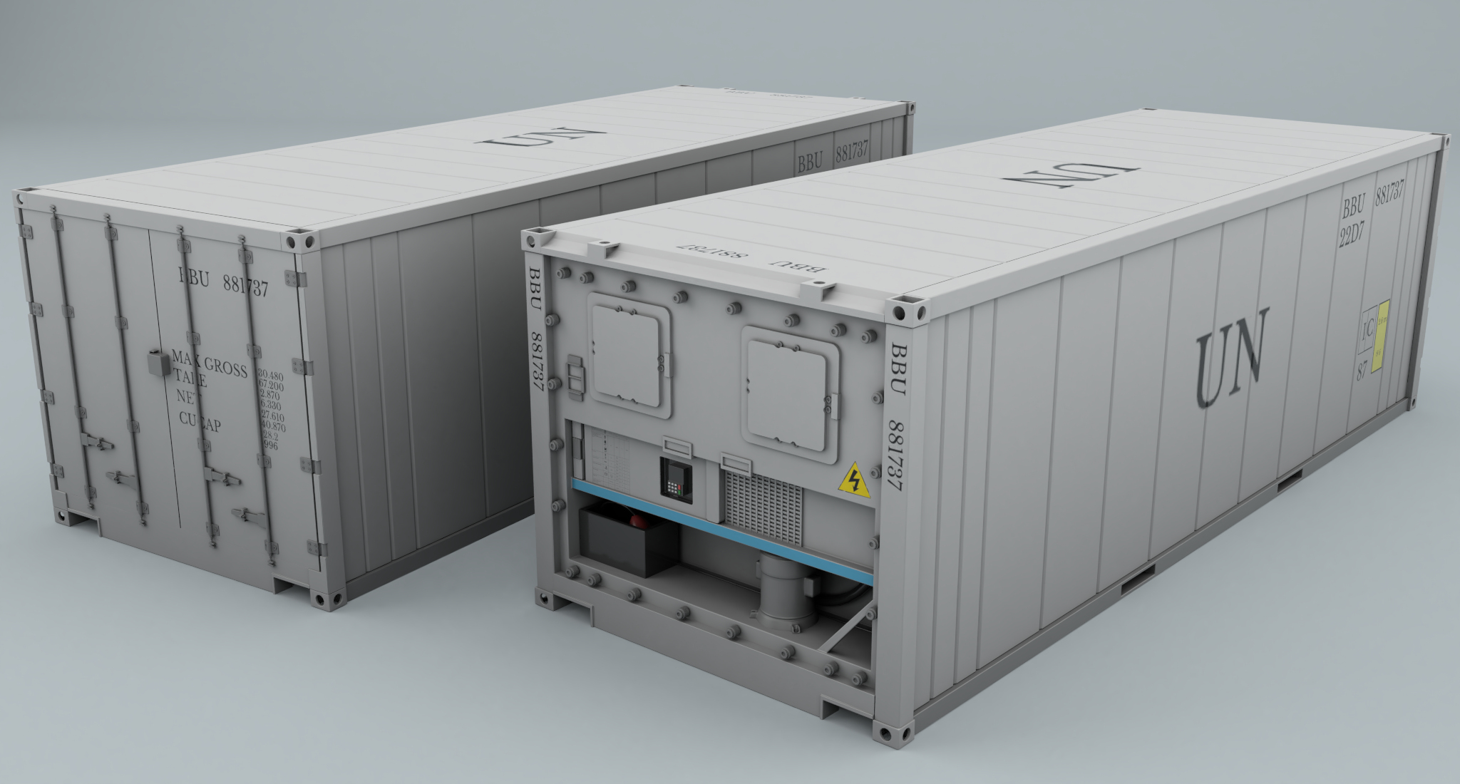 3D model iso refrigerated container - TurboSquid 1614448