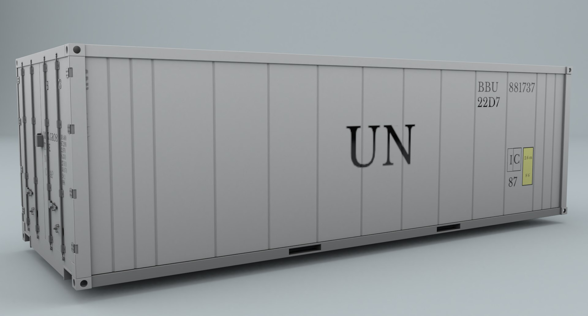 3D Model Iso Refrigerated Container - TurboSquid 1614448