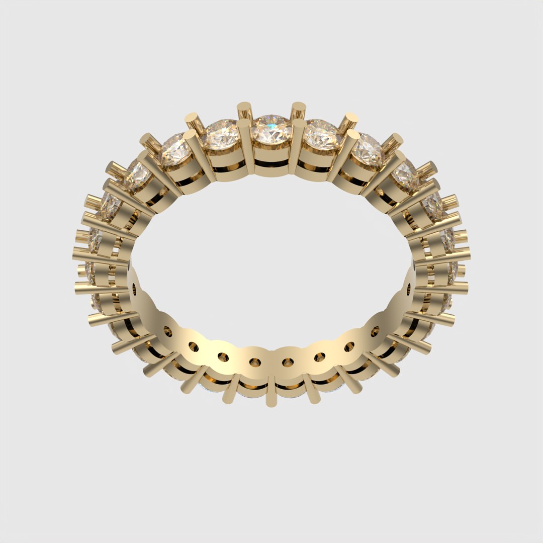 Modern Radiant Eternity Band JDBCo 3D Model - TurboSquid 2345645