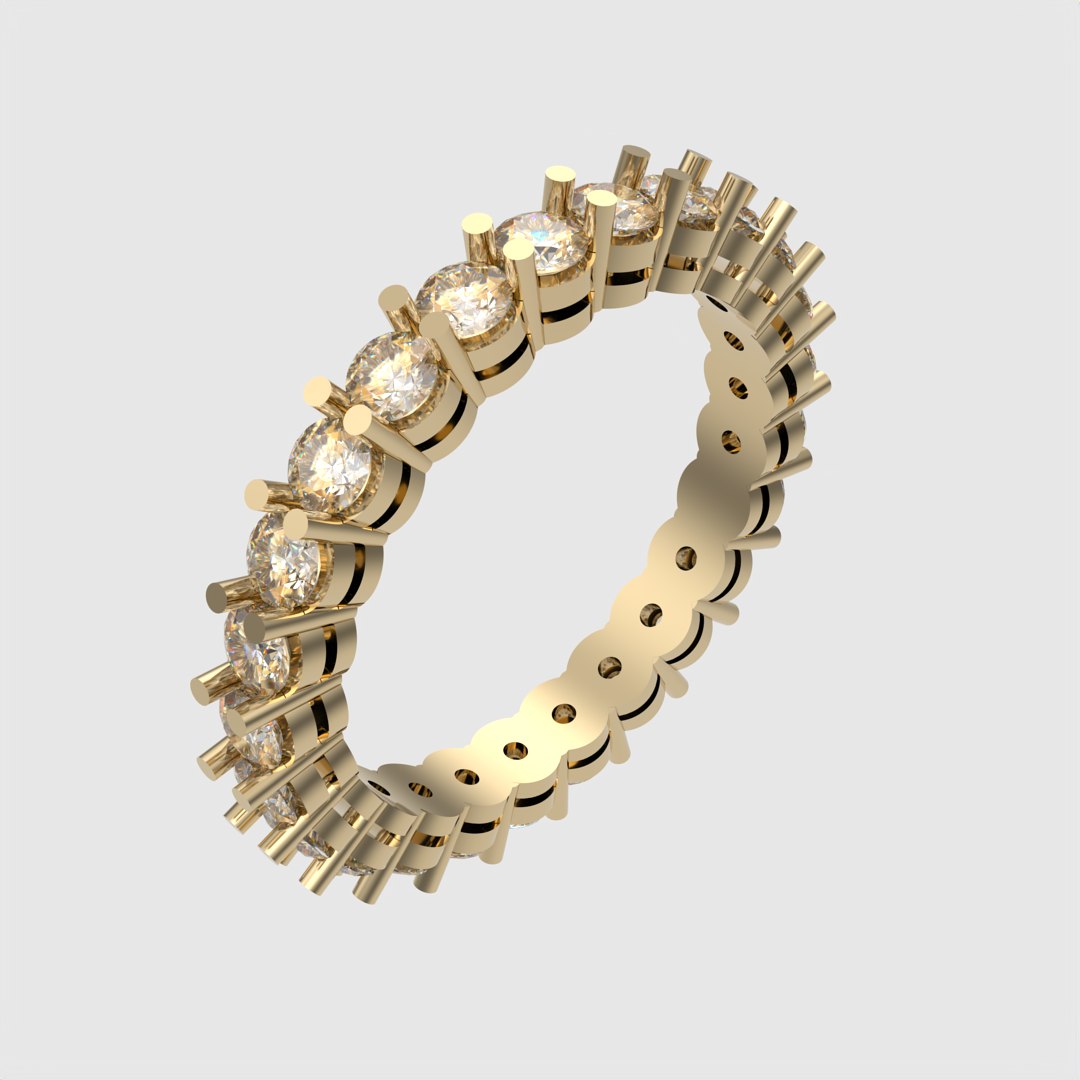 Modern Radiant Eternity Band JDBCo 3D Model - TurboSquid 2345645