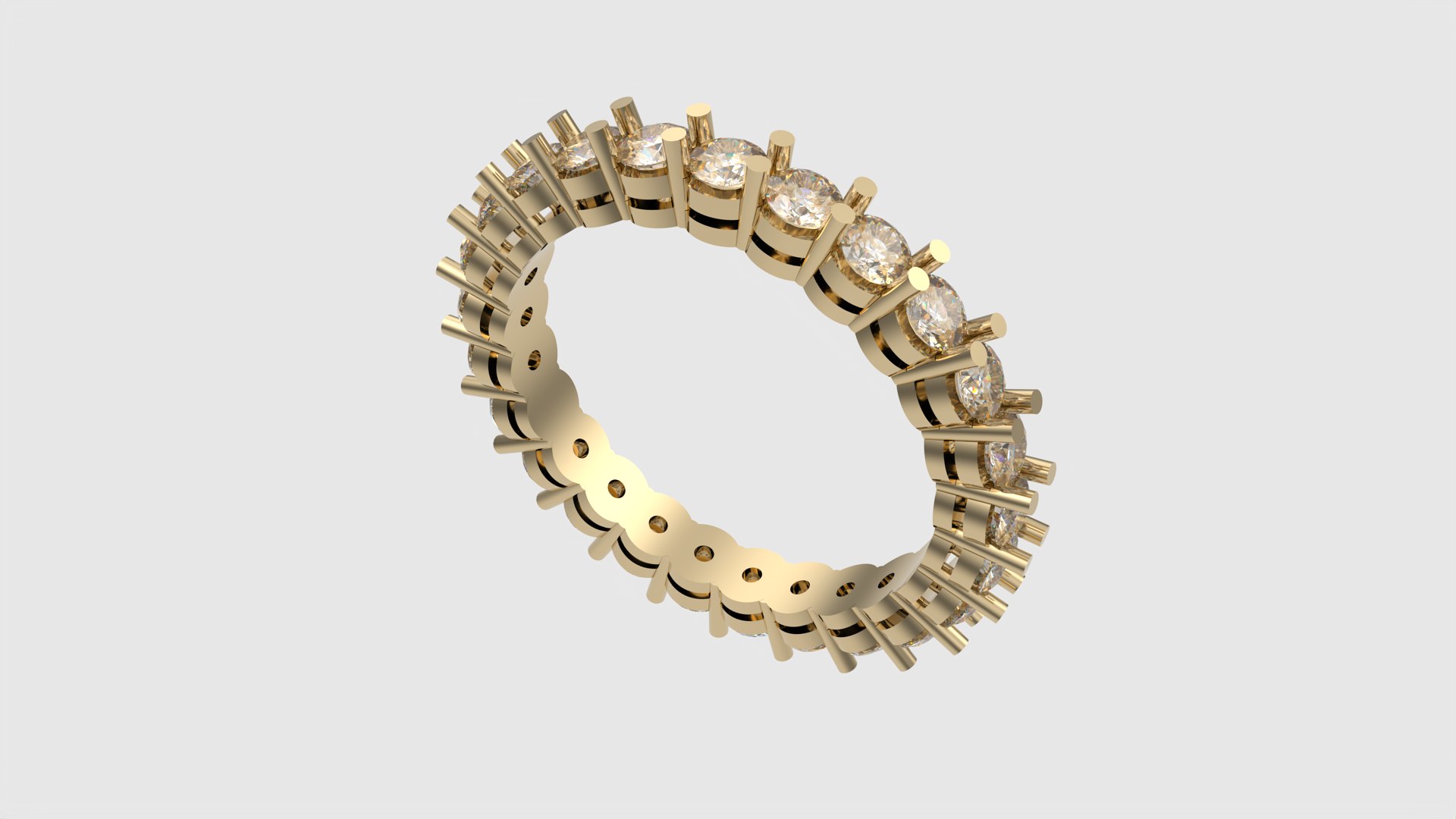 Modern Radiant Eternity Band JDBCo 3D Model - TurboSquid 2345645