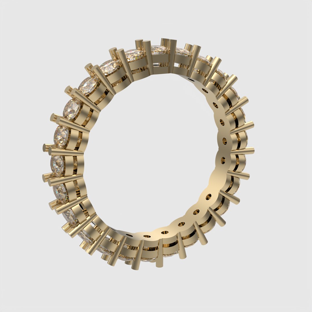 Modern Radiant Eternity Band JDBCo 3D Model - TurboSquid 2345645