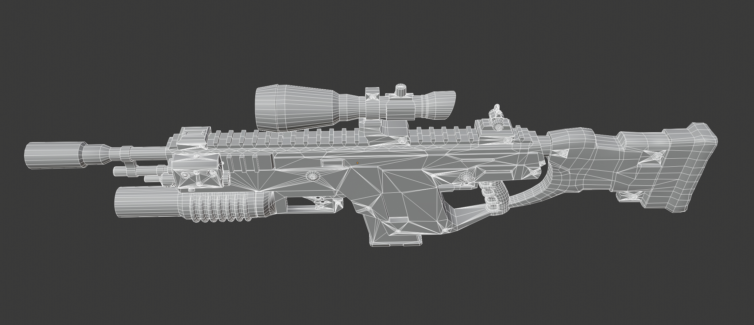 3D concept futuristic assault rifle model - TurboSquid 1488259