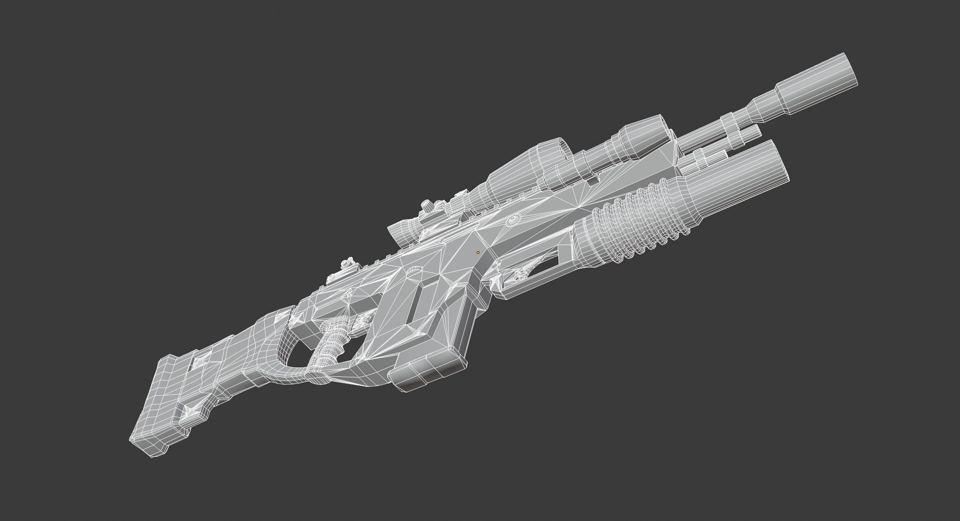 3D Concept Futuristic Assault Rifle Model - TurboSquid 1488259