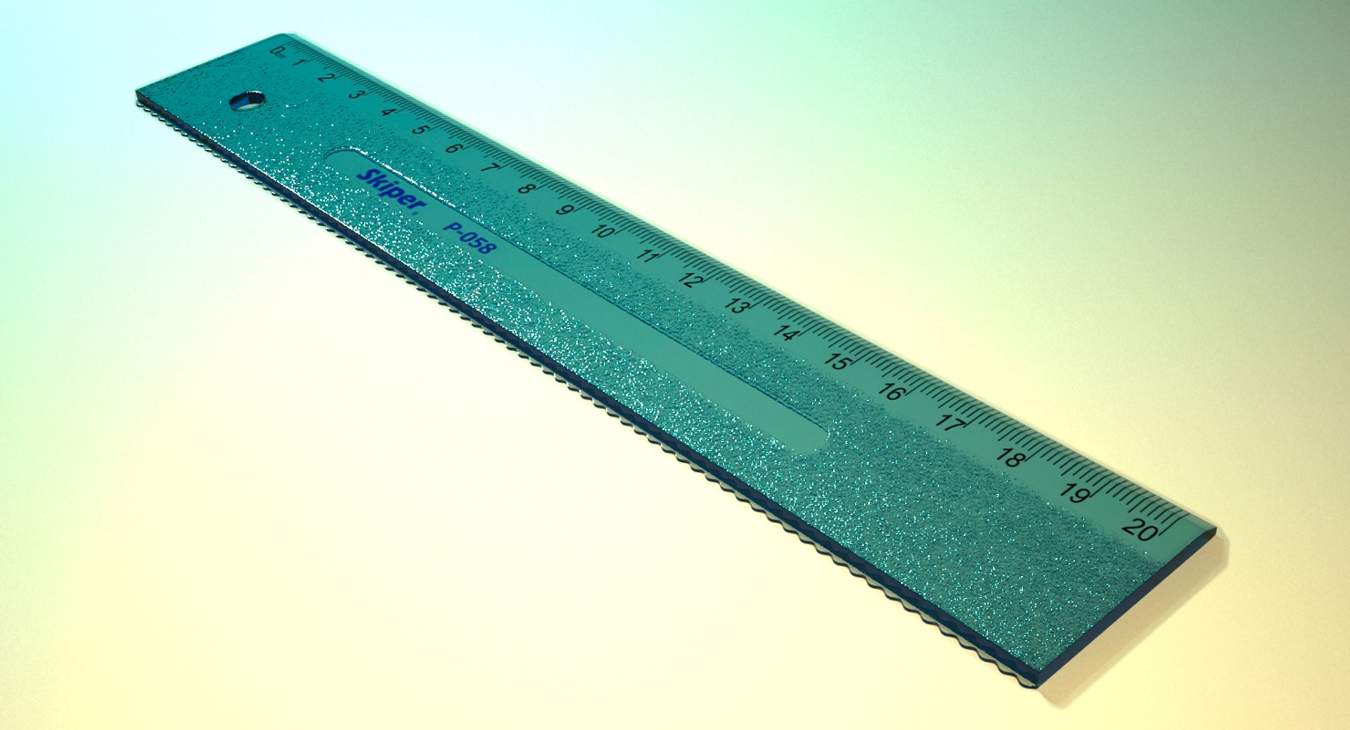 Plastic Ruler Rule 3D Model - TurboSquid 1238905