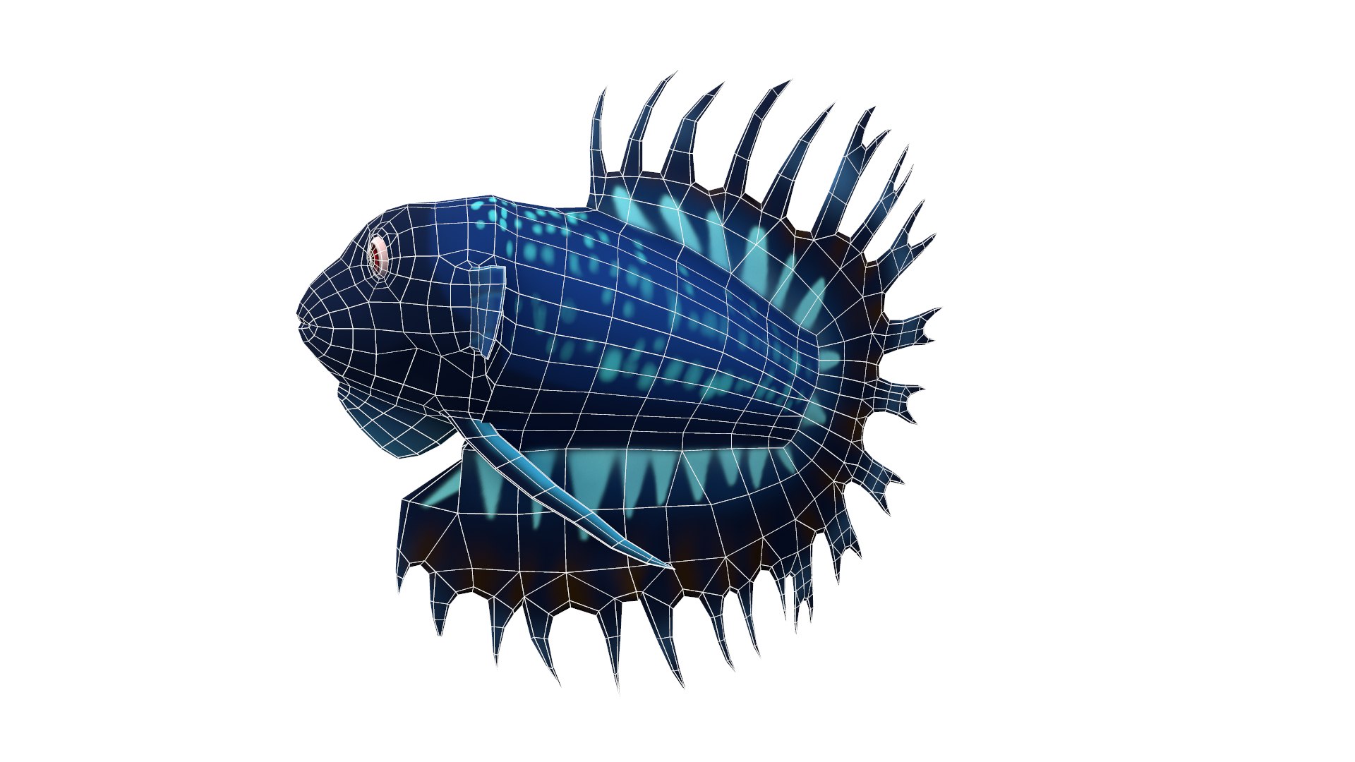 3D Siamese Fighting Fish Toon Model - TurboSquid 1586183