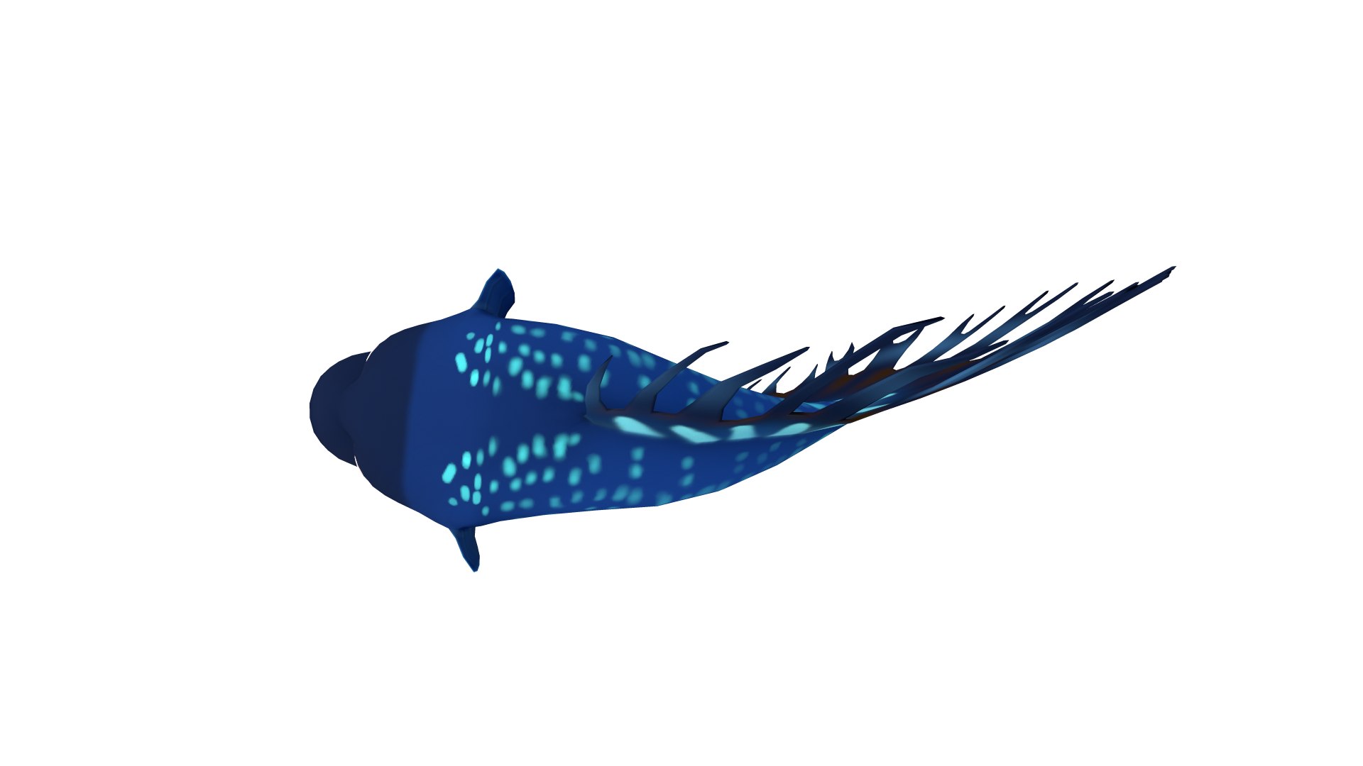 3D Siamese Fighting Fish Toon Model - TurboSquid 1586183