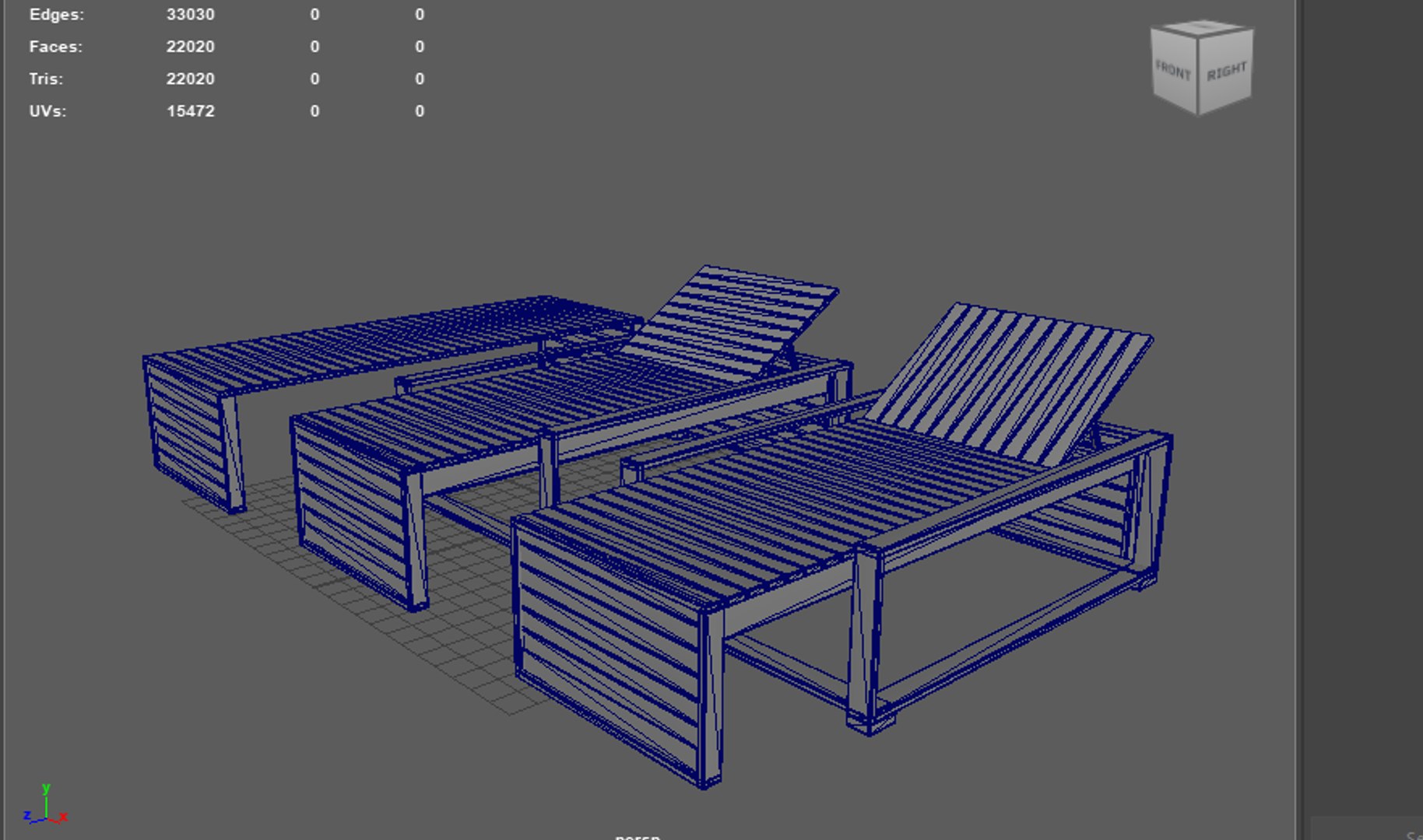 Sunbeds 3D Model 3D Model - TurboSquid 2391160