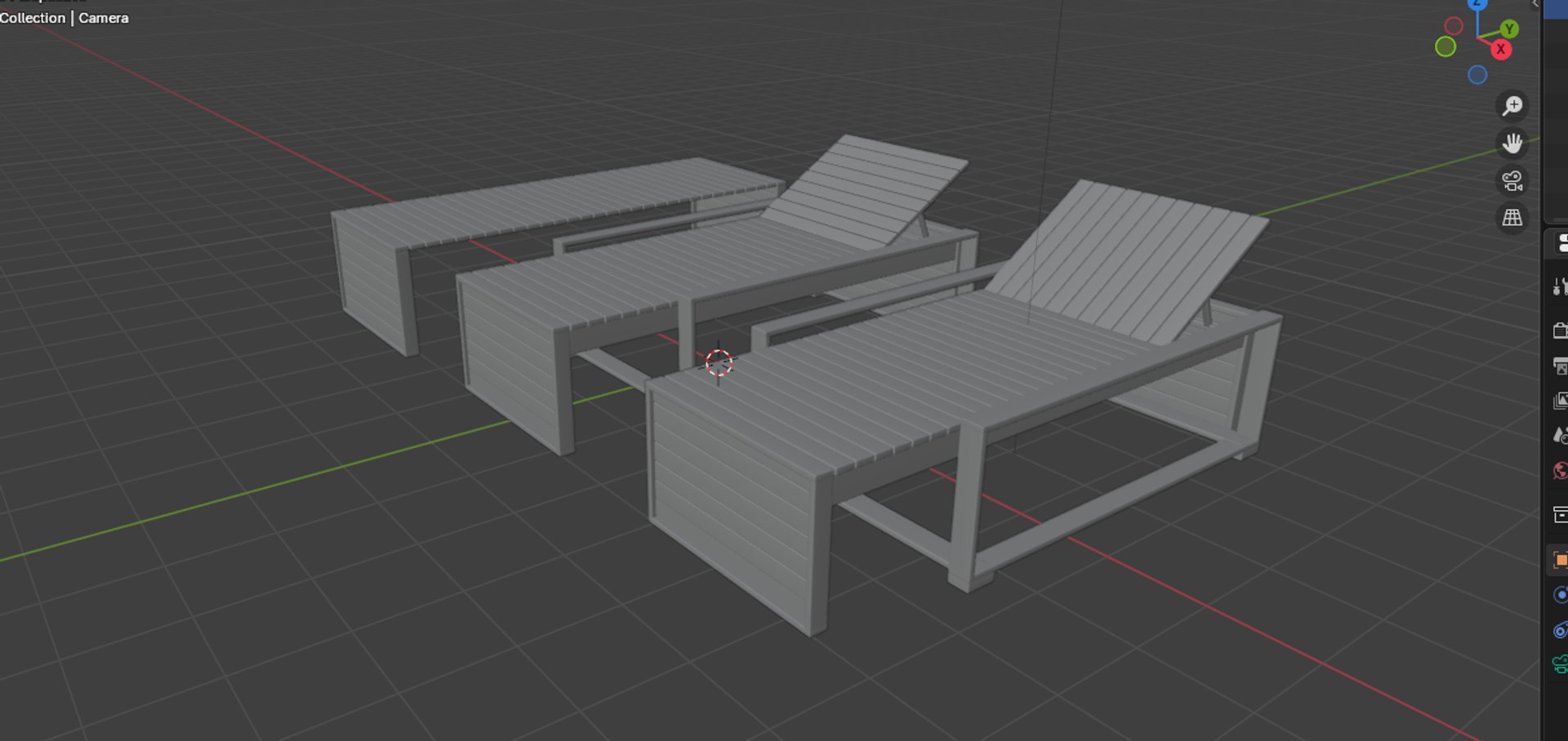 Sunbeds 3D Model 3D Model - TurboSquid 2391160