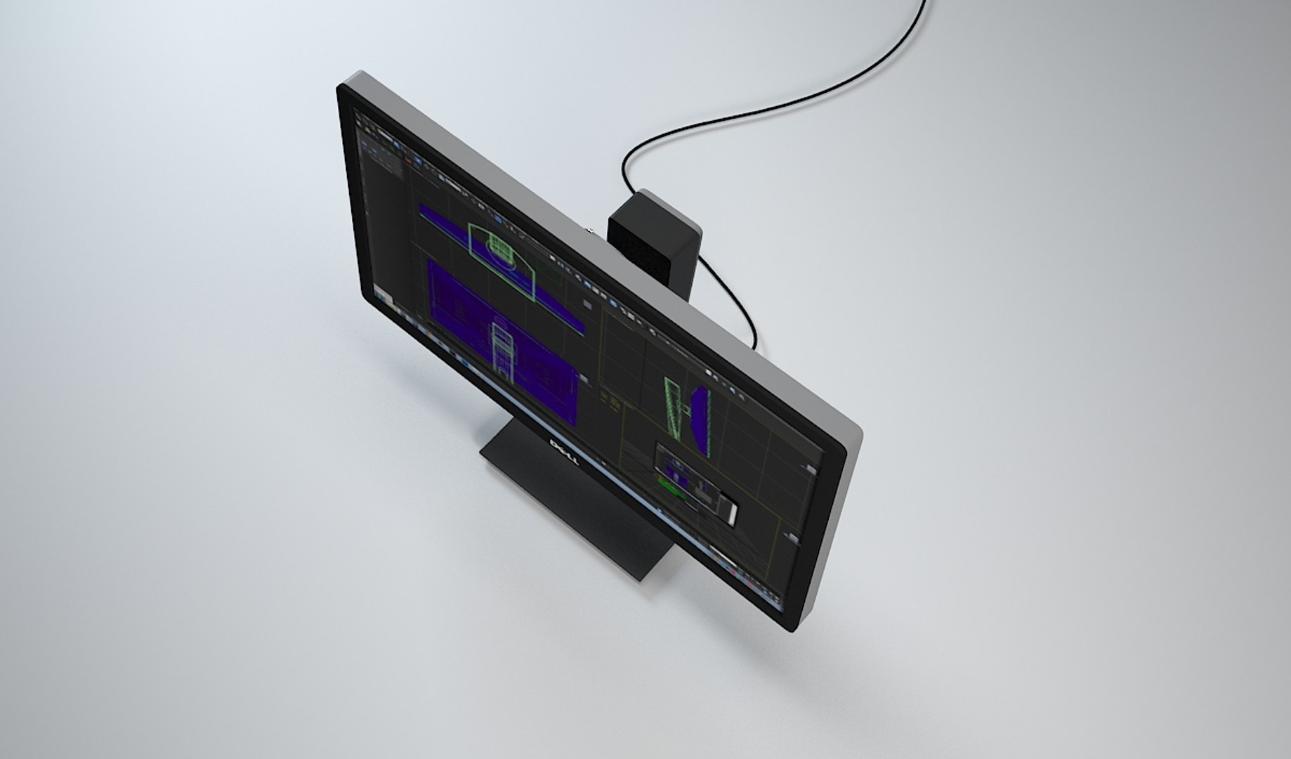 3d Monitor Dell U2412m