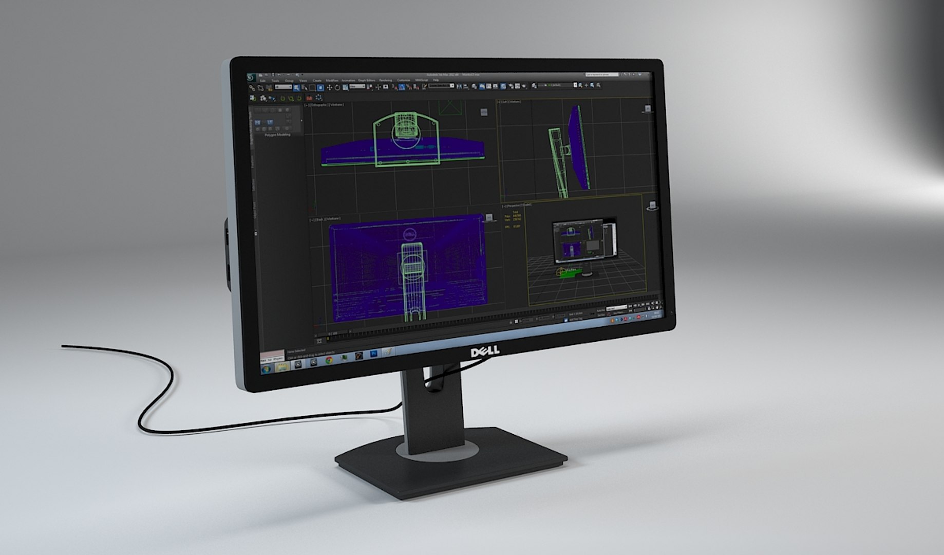 3d Monitor Dell U2412m