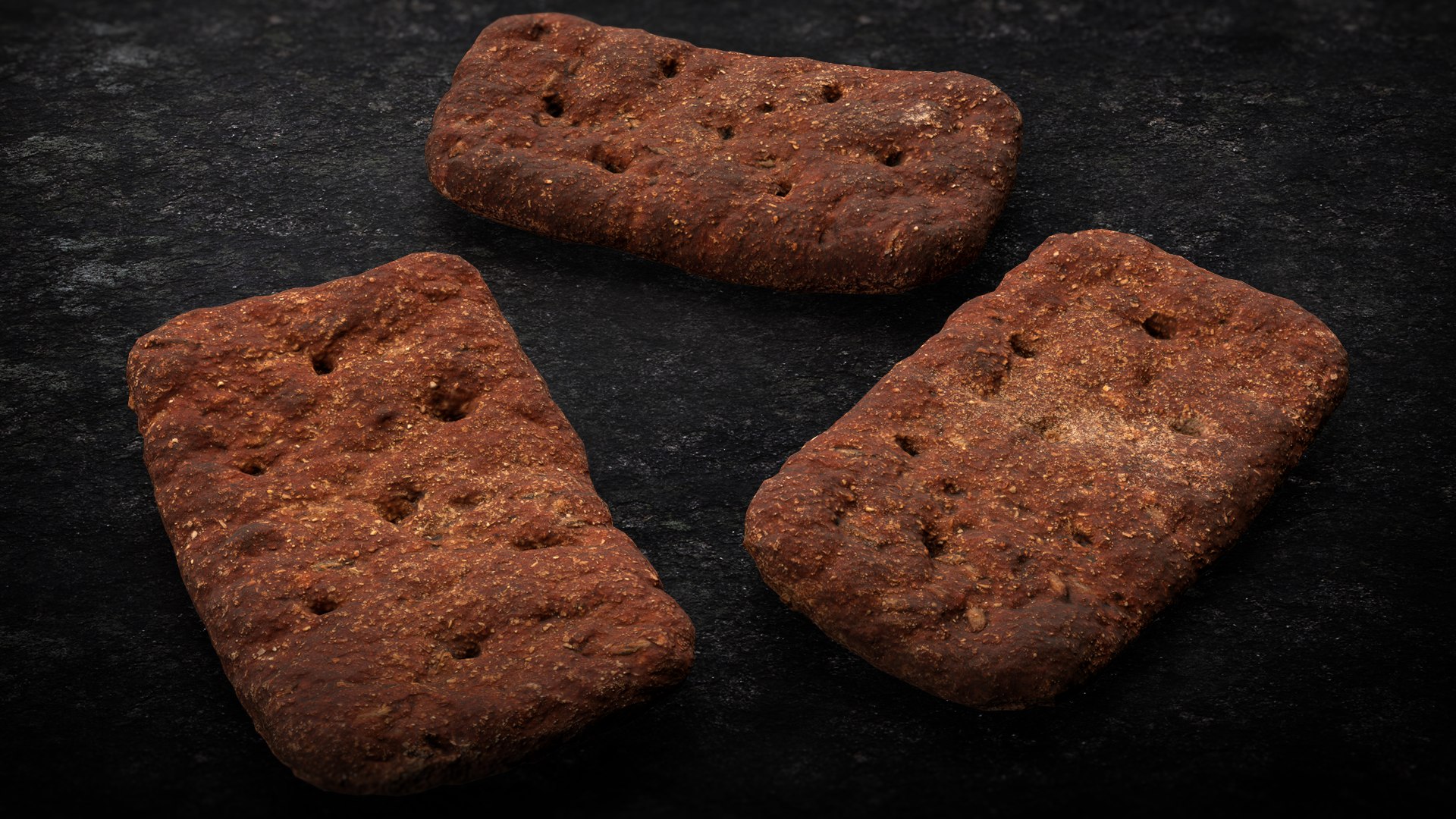 Pastries rolls breads pack 3D model - TurboSquid 1632878