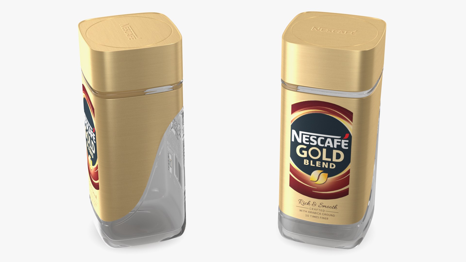 3D Empty Nescafe Gold 200g Jar Model - TurboSquid 2146932