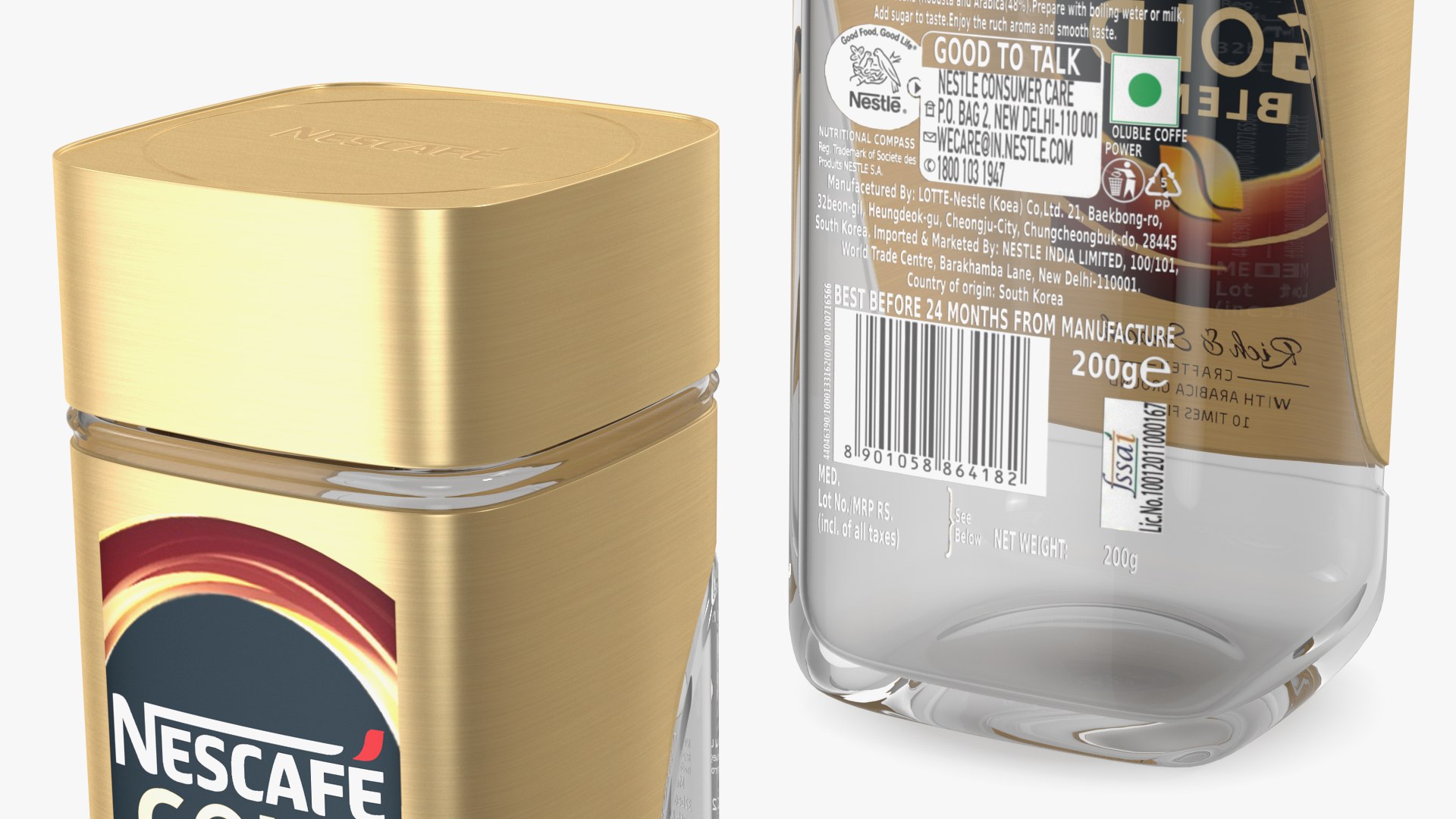 3D Empty Nescafe Gold 200g Jar Model - TurboSquid 2146932