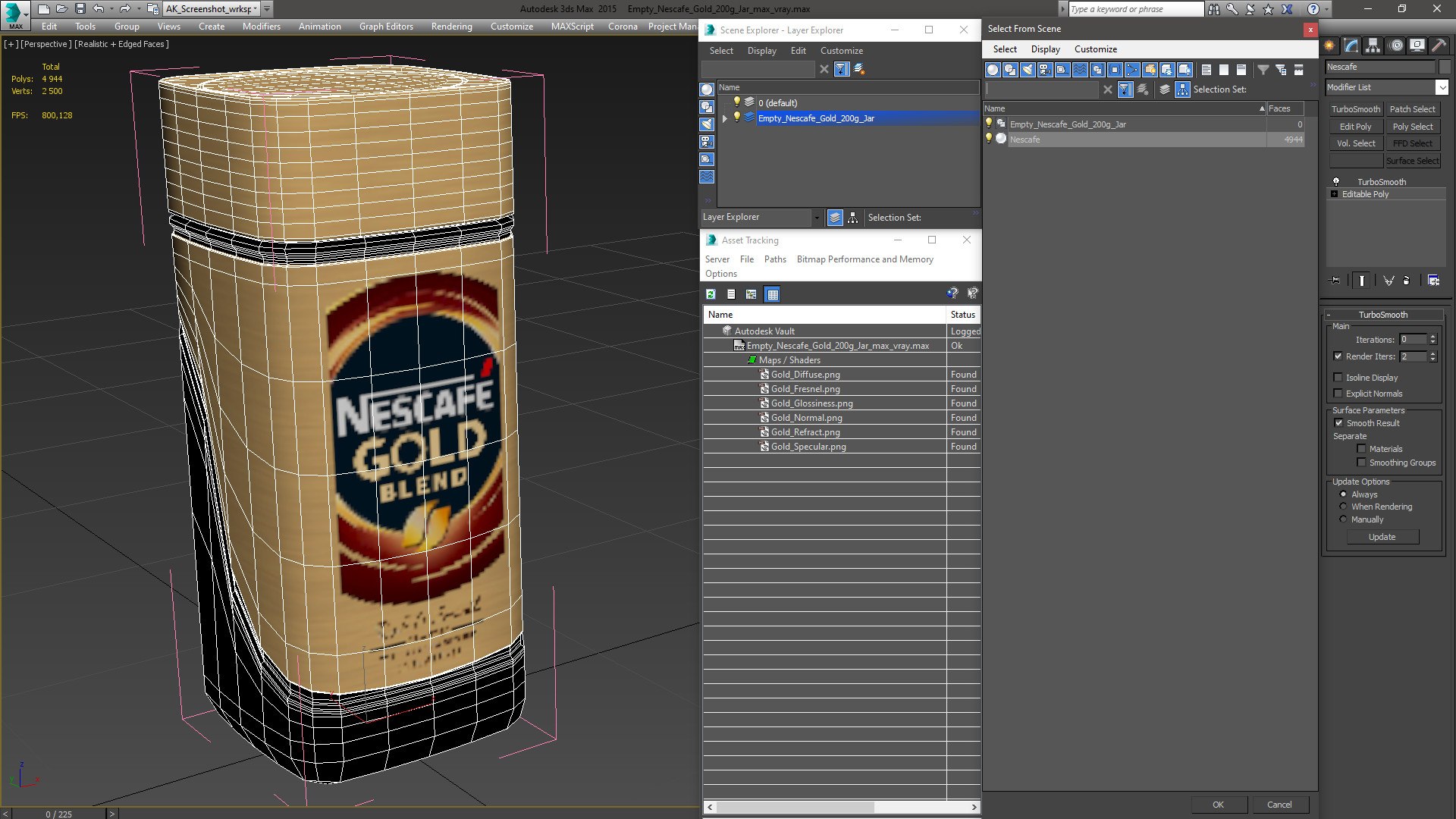 3D Empty Nescafe Gold 200g Jar Model - TurboSquid 2146932