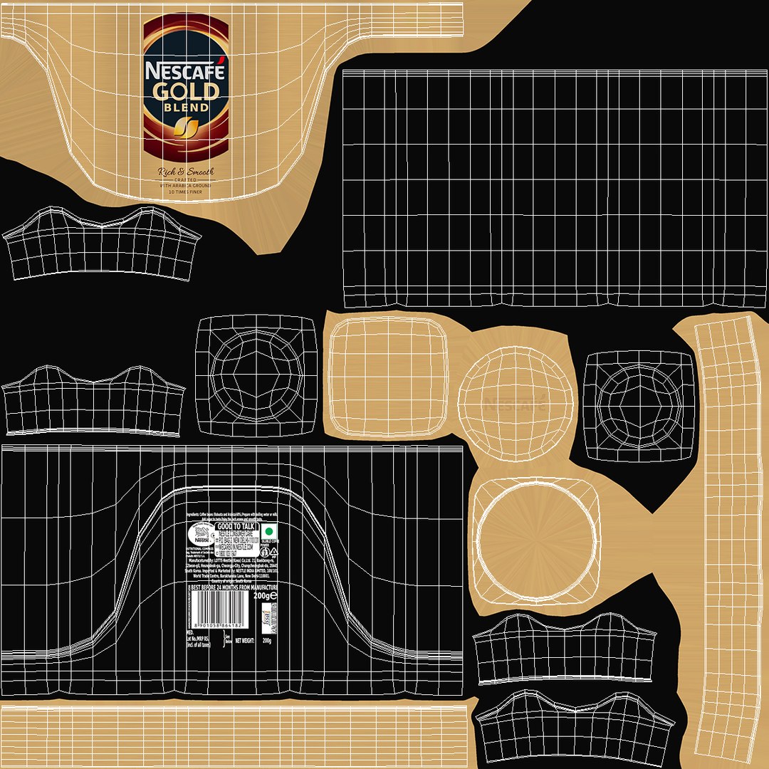 3D Empty Nescafe Gold 200g Jar Model - TurboSquid 2146932