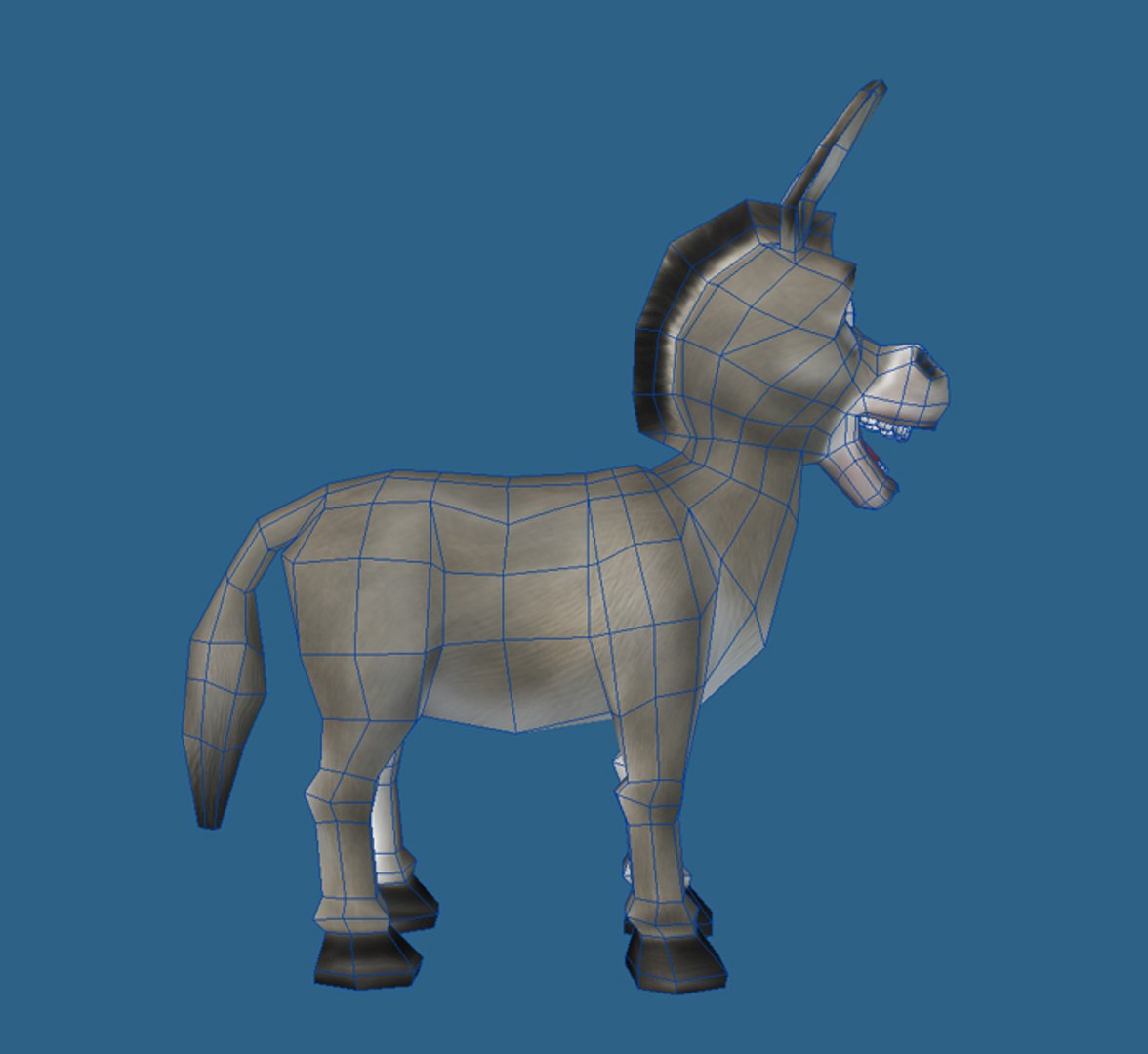 3d Cartoon Donkey