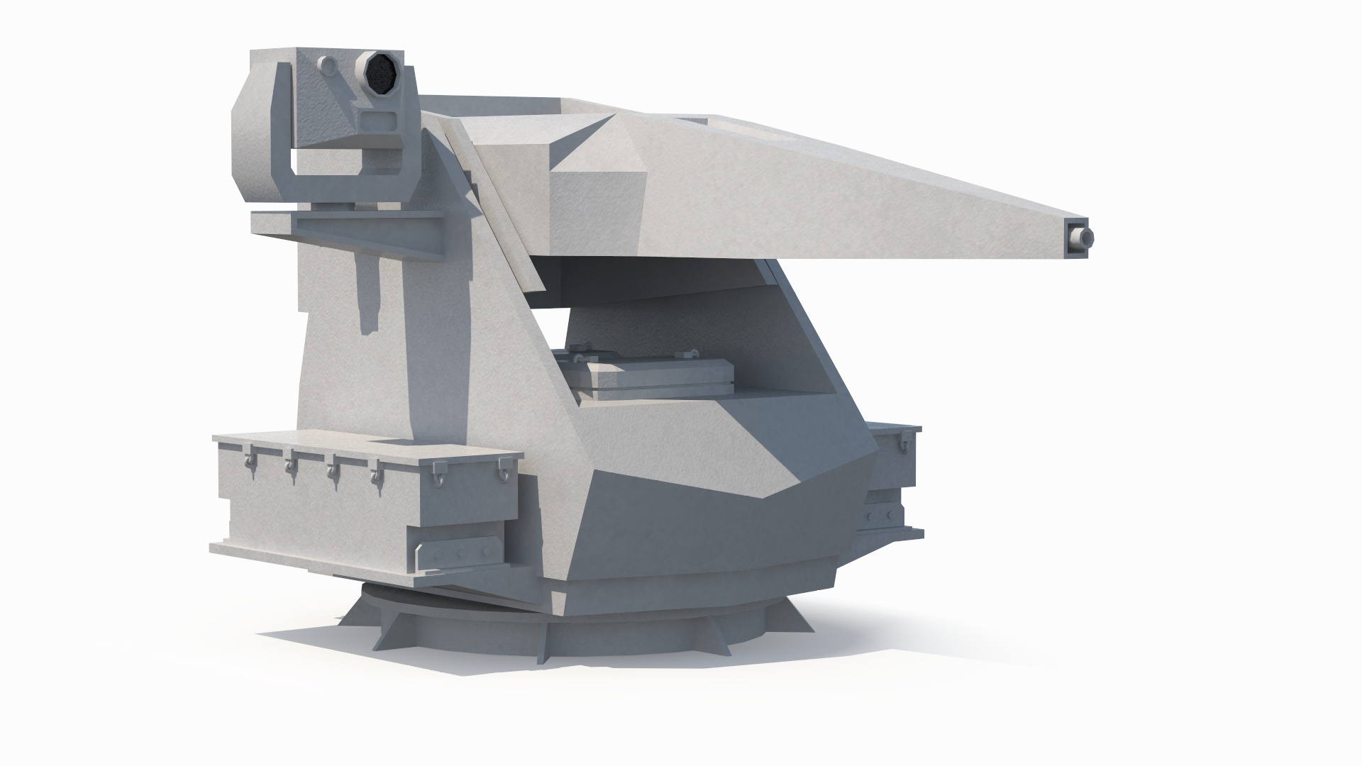 3D Simplified Sci Fi Navy Cannon System Gun Model - TurboSquid 2328647