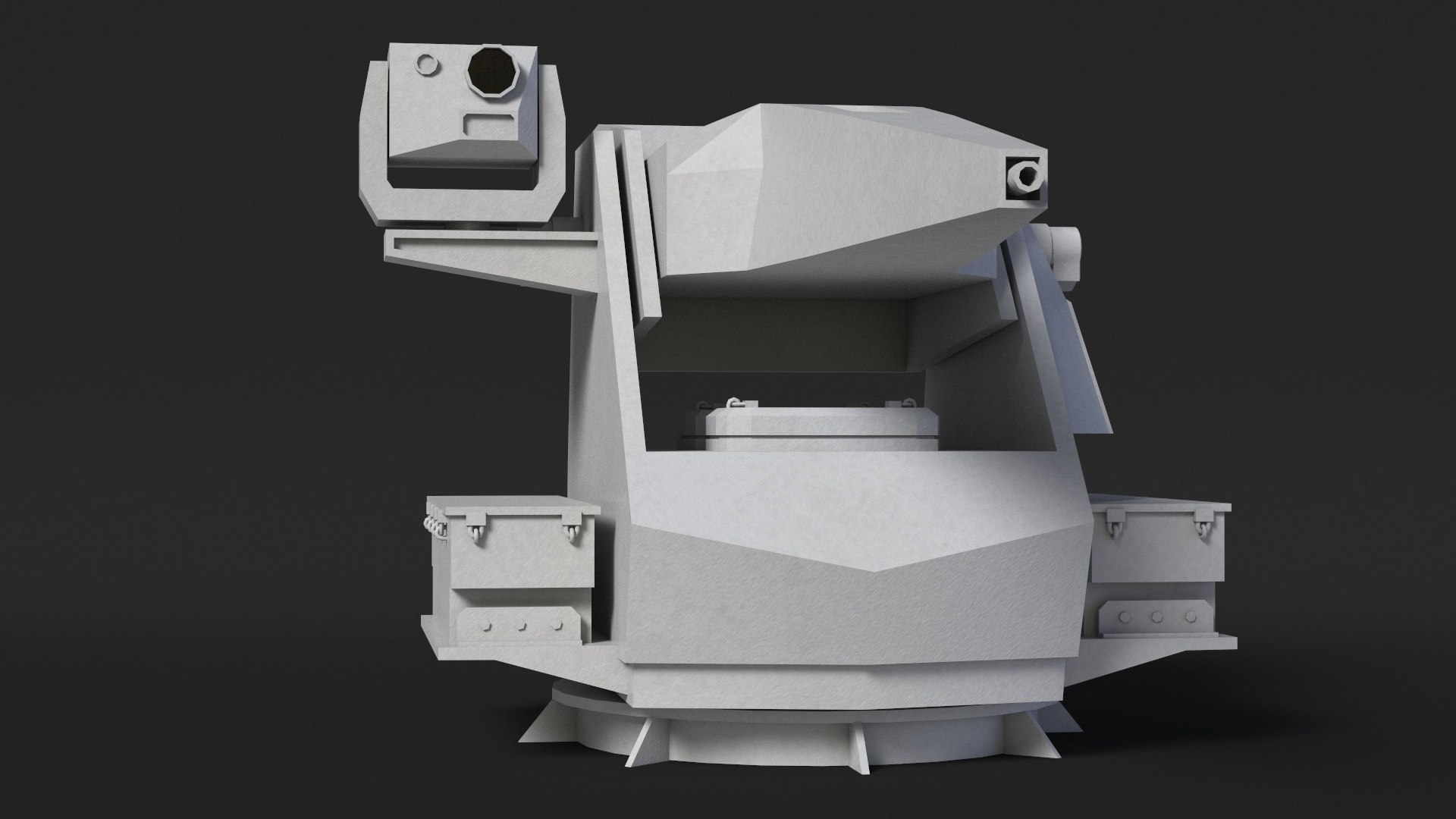 3D Simplified Sci Fi Navy Cannon System Gun Model - TurboSquid 2328647