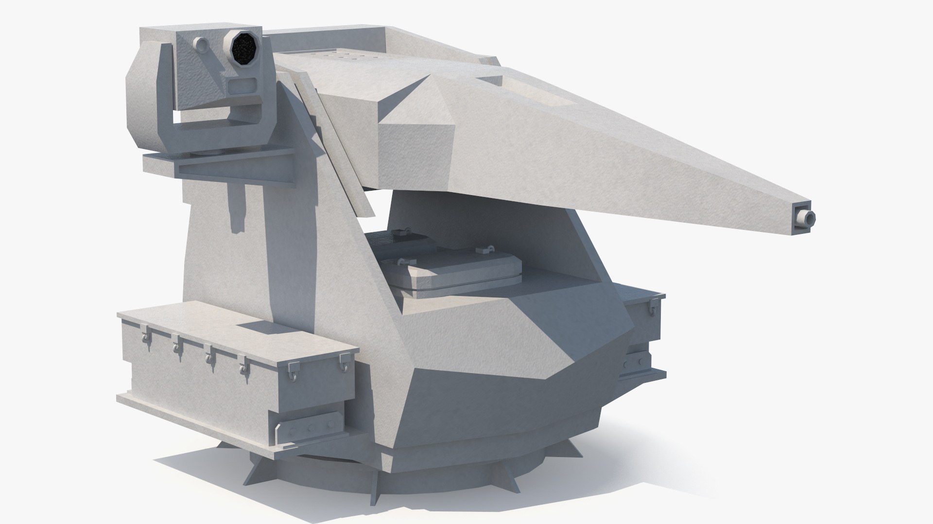 3D Simplified Sci Fi Navy Cannon System Gun Model - TurboSquid 2328647