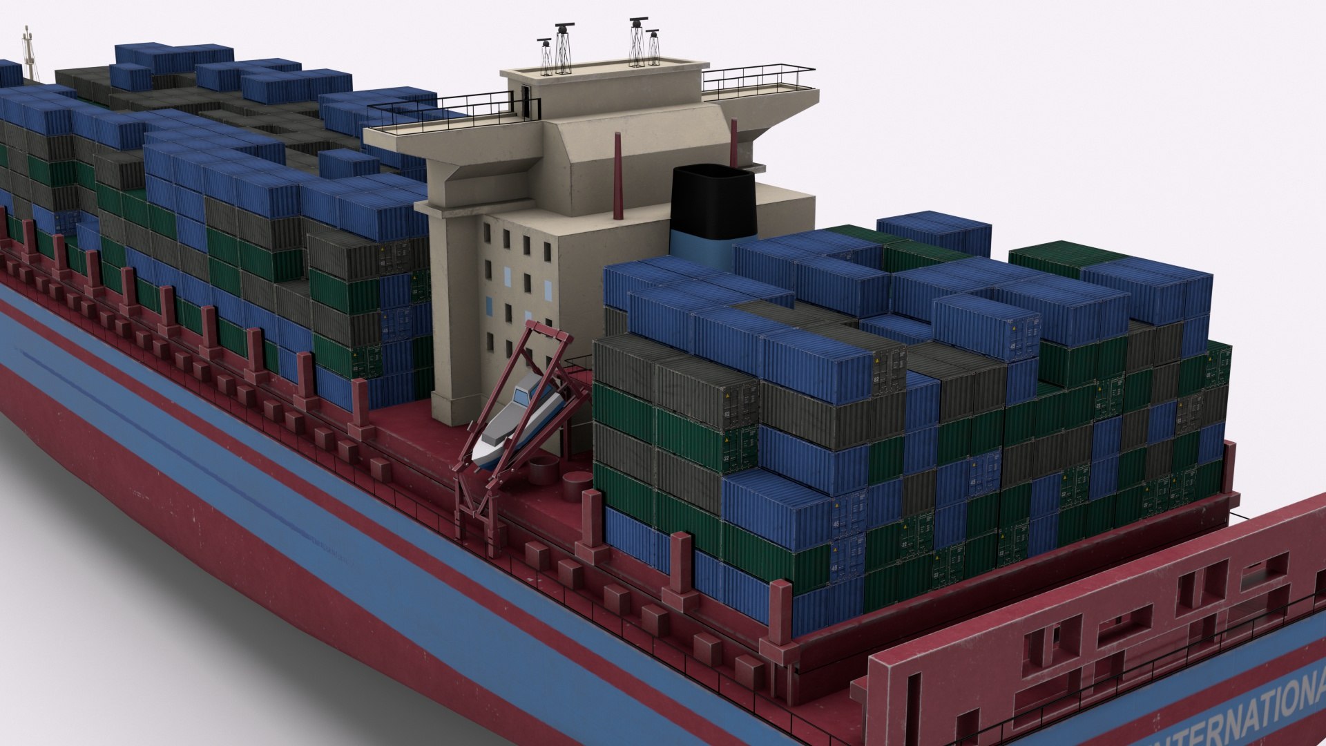 Container Ship 3D - TurboSquid 1968467