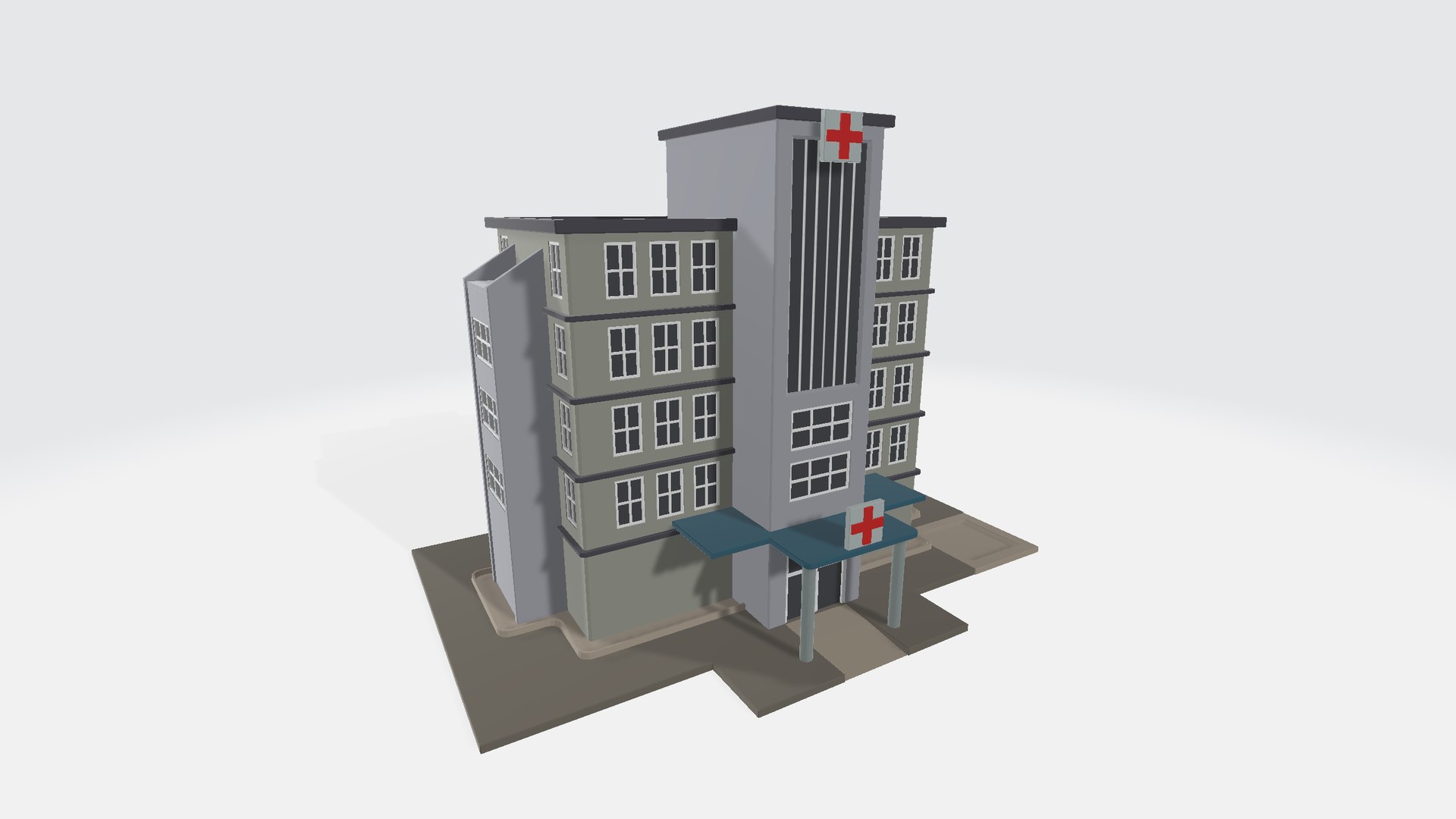 3D The American Red Cross Building Model - TurboSquid 2343242