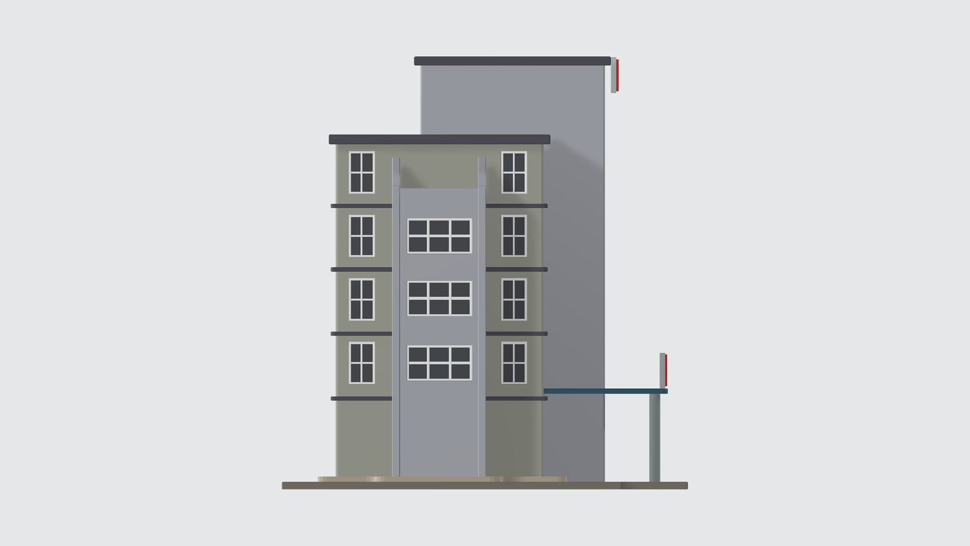 3D The American Red Cross Building Model - TurboSquid 2343242