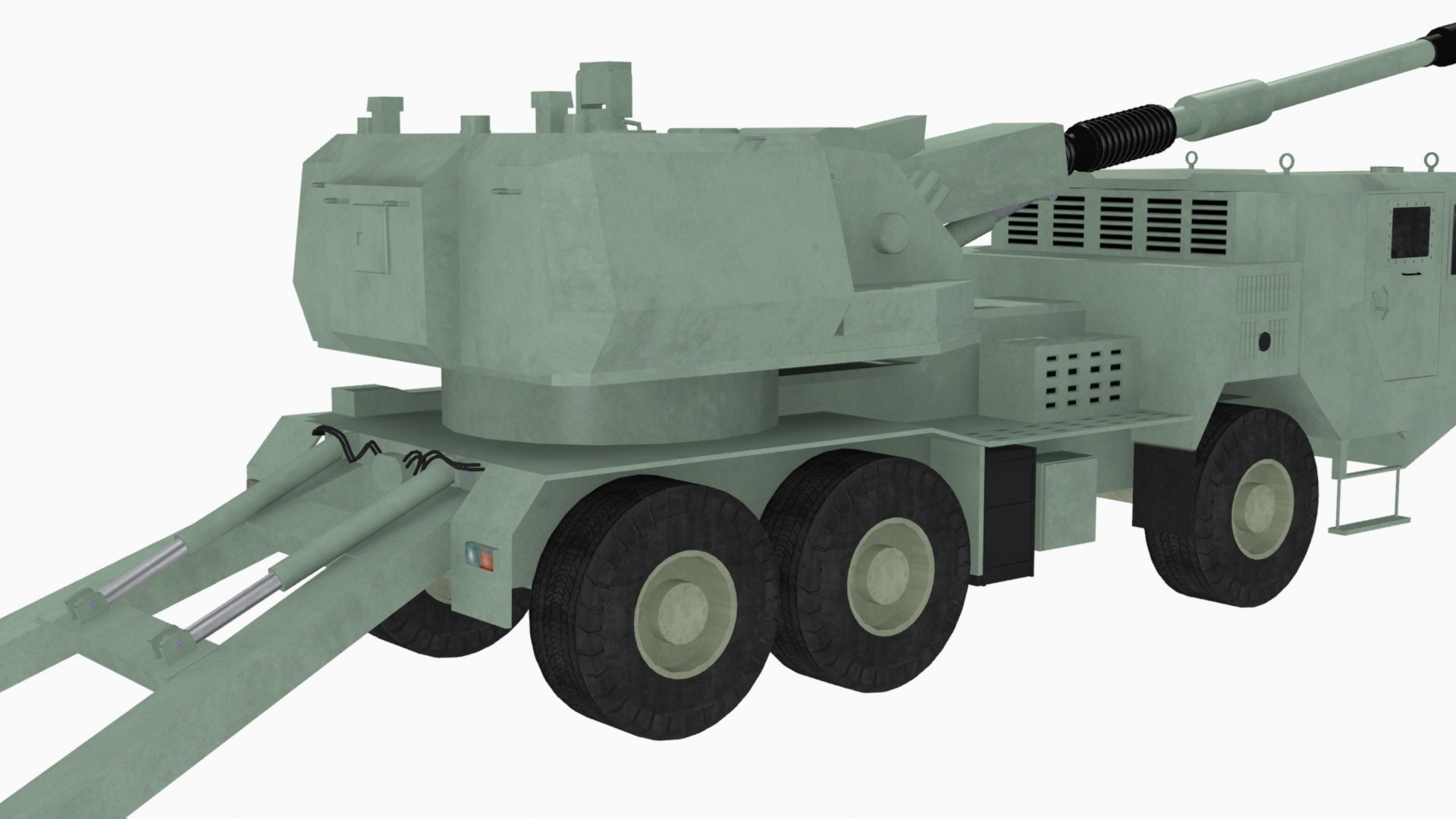 3D Chinese Sh16 Self Propelled Howitzer Model - TurboSquid 2291545