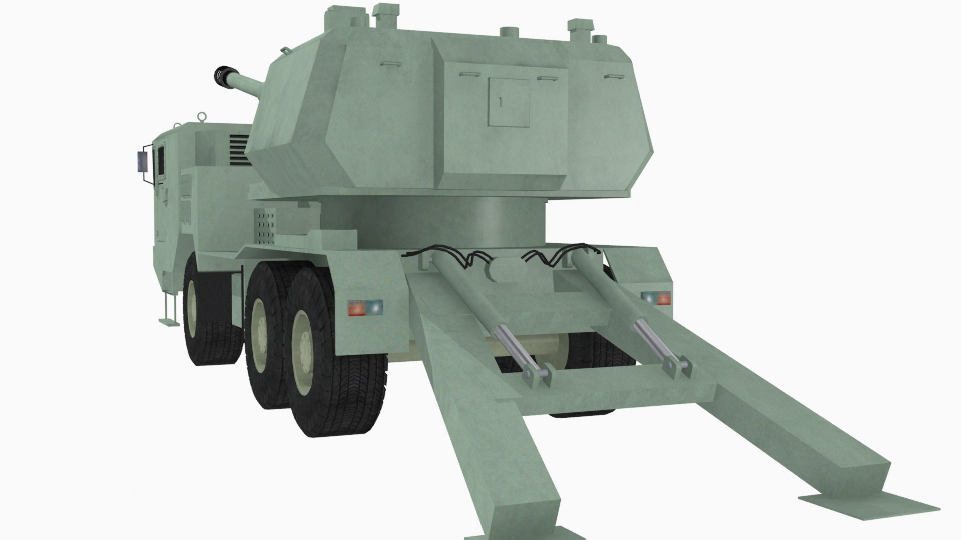 3D Chinese Sh16 Self Propelled Howitzer Model - TurboSquid 2291545